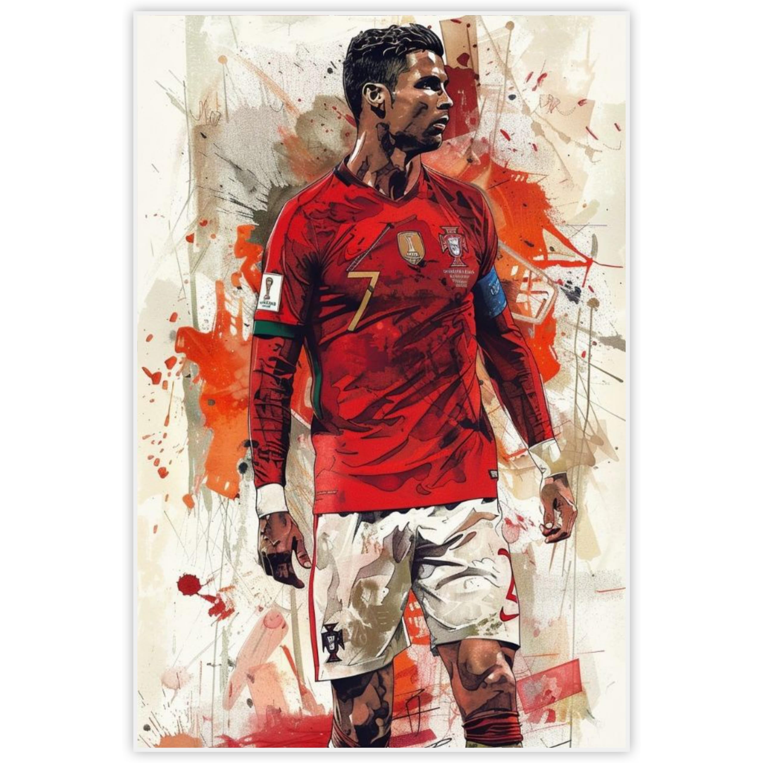 Waltractive Cristiano Ronaldo Aesthetic Wall Poster - 12x18 Inches ...