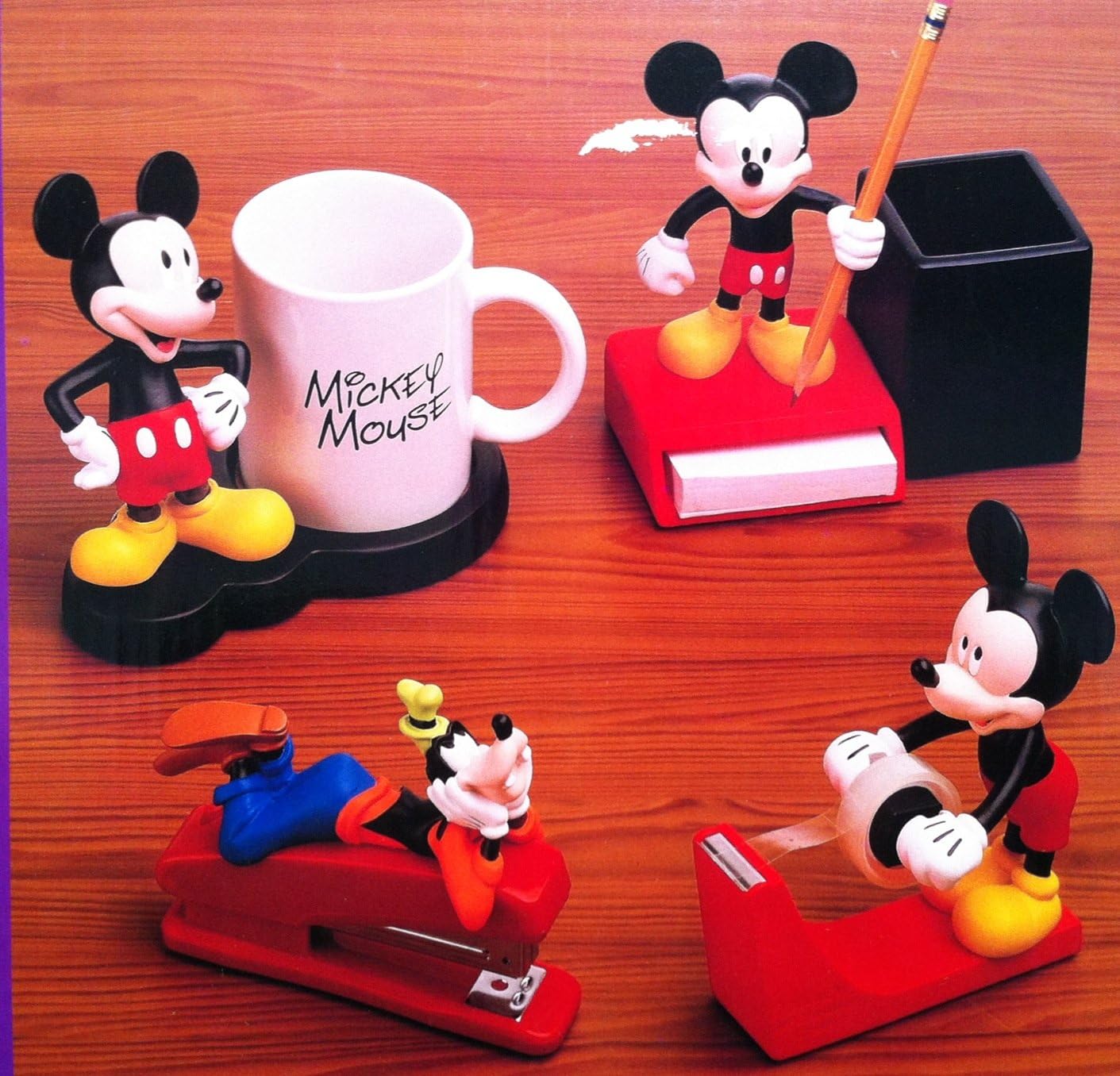 Disney Mickey Mouse 4 Piece Desk Collection w/ Goofy : Amazon.ca ...