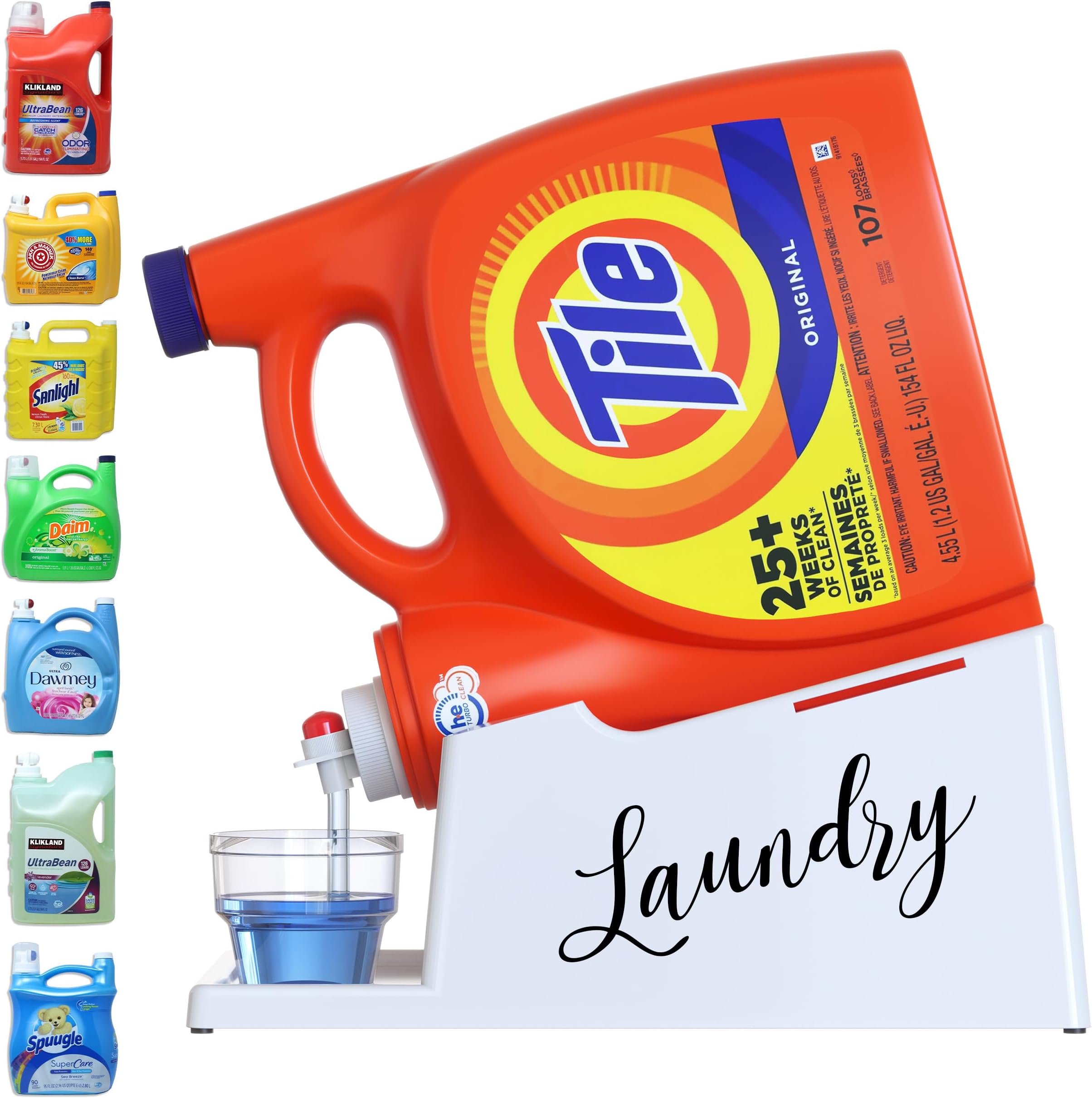 Amazon.com : Skywin- Laundry Detergent Holder Stand Organizer and Drip ...