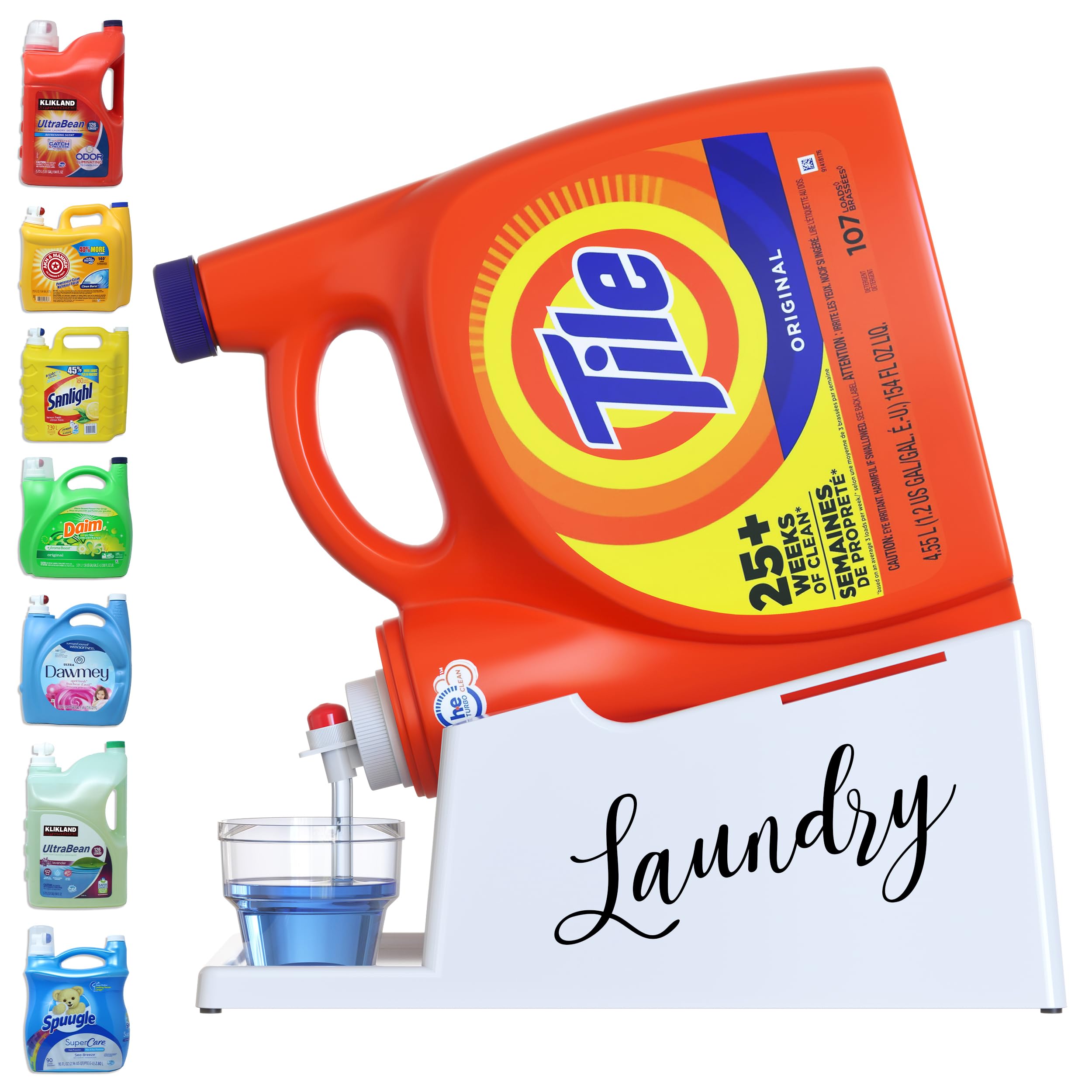 Amazon.com : Skywin- Laundry Detergent Holder Stand Organizer and Drip ...
