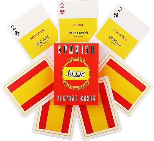 Amazon.com: Lingo Playing Cards | Language Learning Game Set | Fun ...