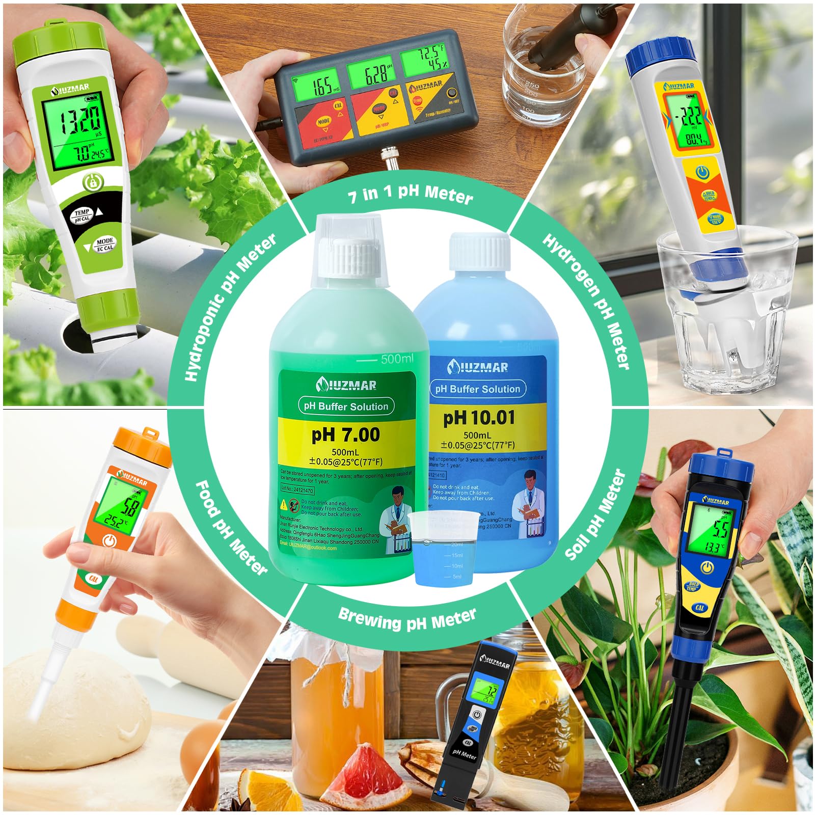 Snapklik.com : UIUZMAR pH Calibration Solution, 500ml pH 7.00 ...