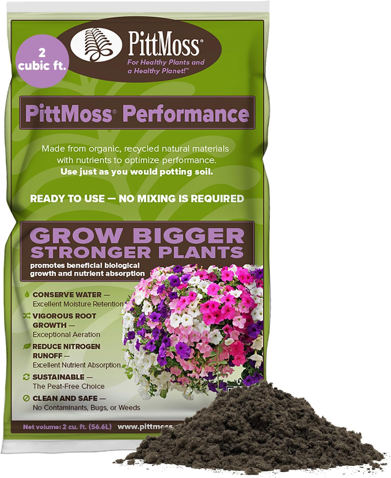 Amazon.com : PittMoss Plentiful Eco-Friendly, Organic, Peat-Free ...