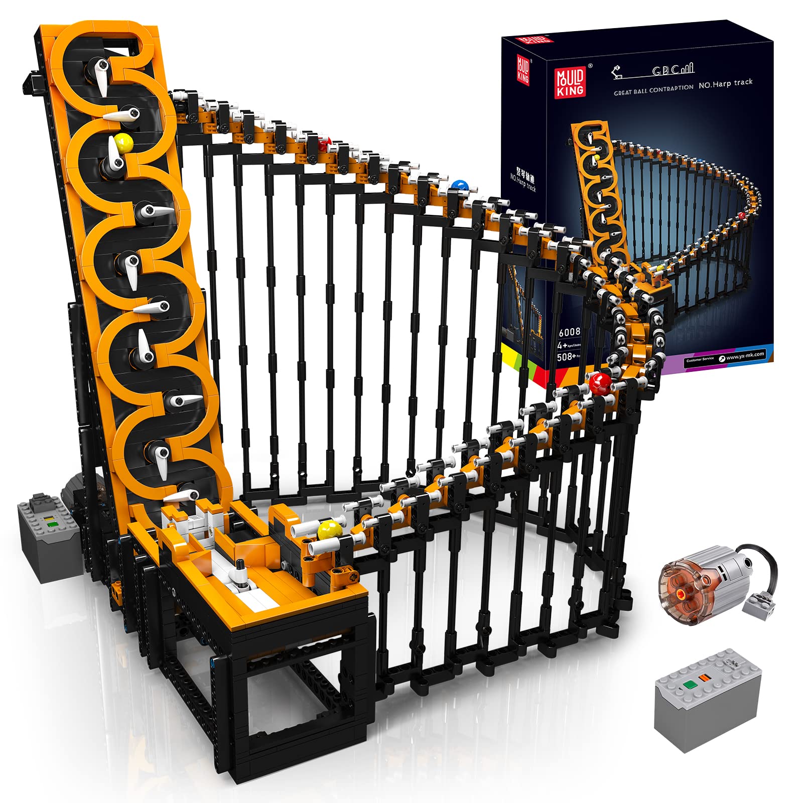 Buy Mold King 26008 MOC technology GBC Great Ball Contraption: Harp ...