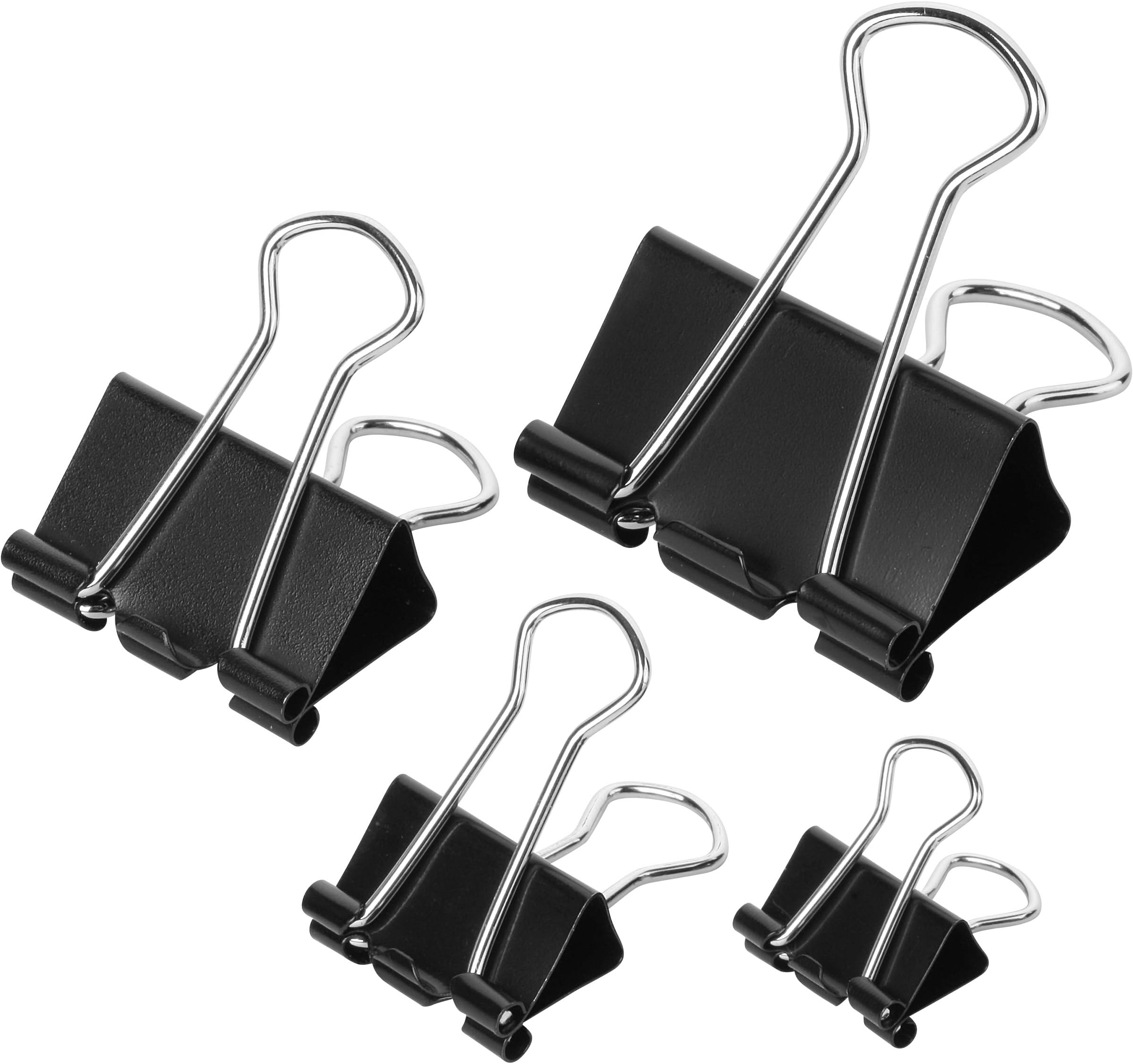 Amazon.com : Officemate Silver Binder Clips, Assorted Sizes, 30/Tub ...