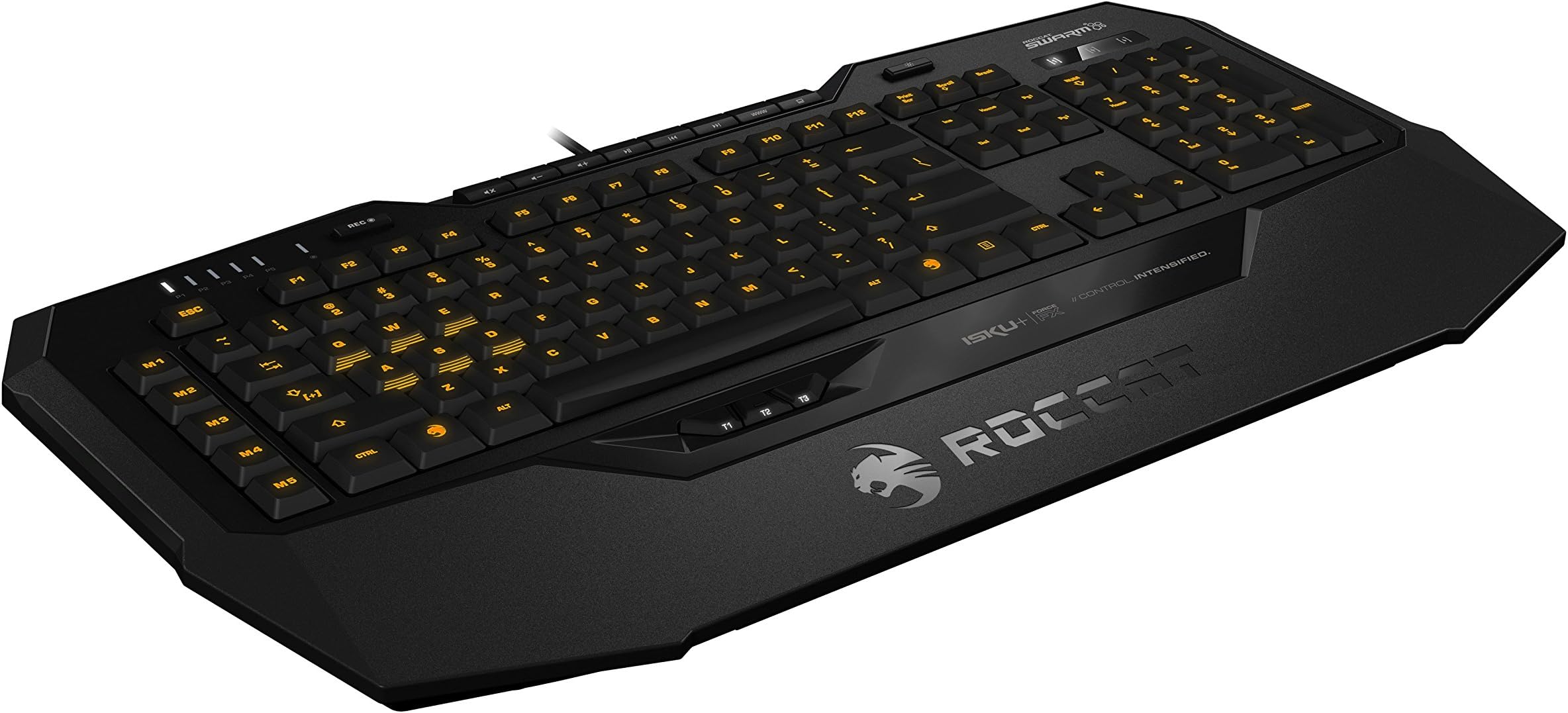 Amazon.com: ROCCAT Isku+ Force FX - RGB Gaming Keyboard with Pressure ...