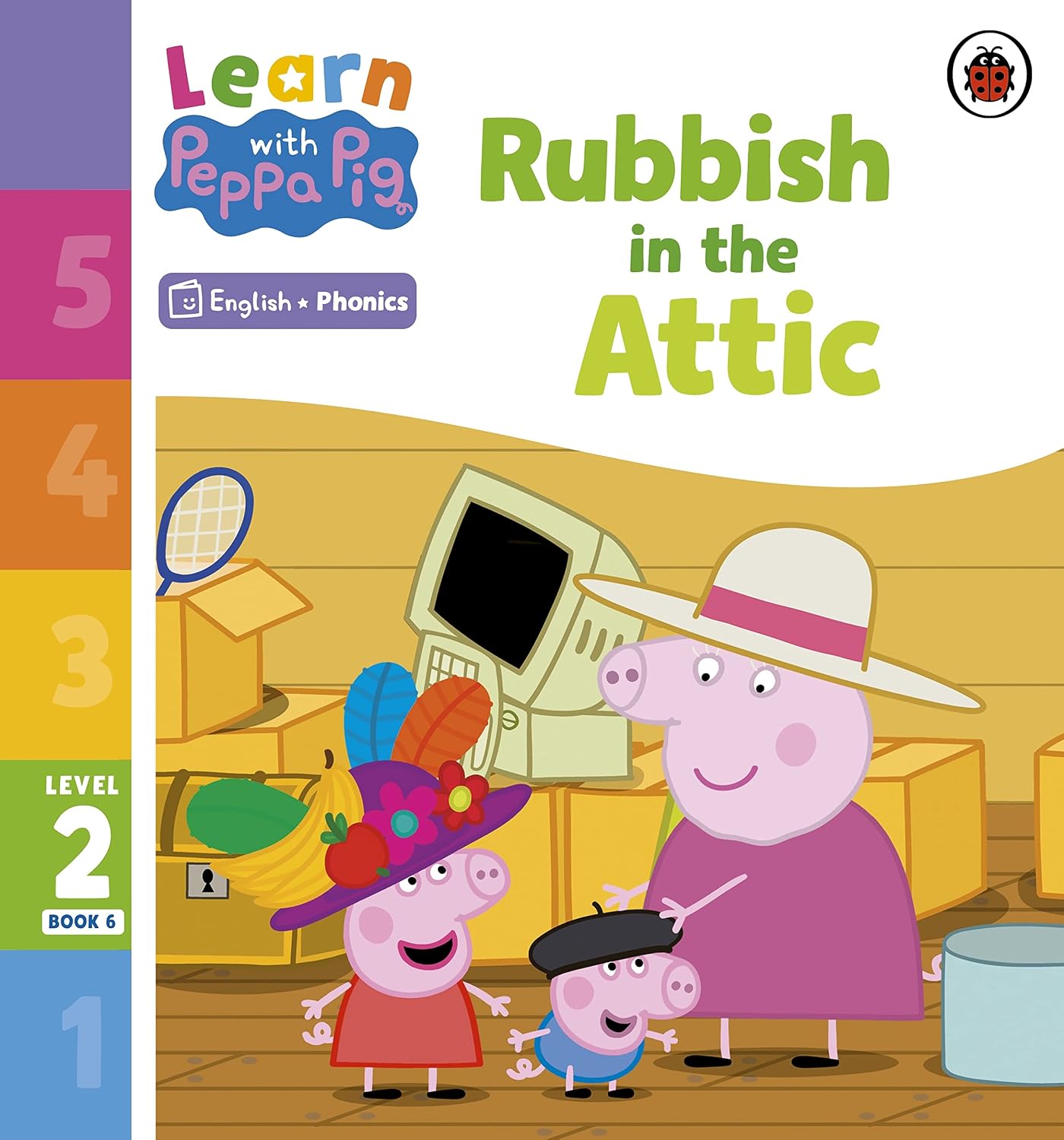 Learn with Peppa Phonics Level 2 Book 6 - Rubbish in the Attic (Phonics ...