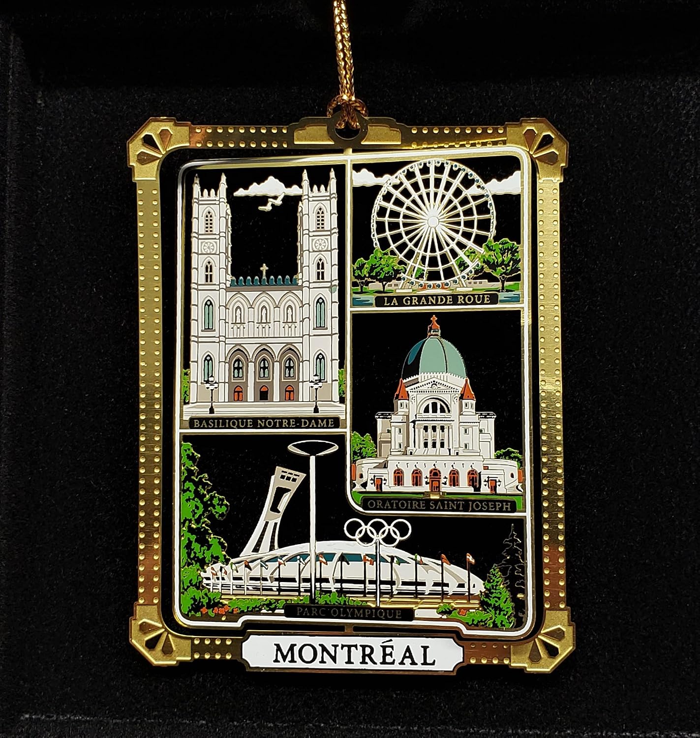 Amazon.com: Canadian Treasures Montreal Canada Ornament Brass City ...