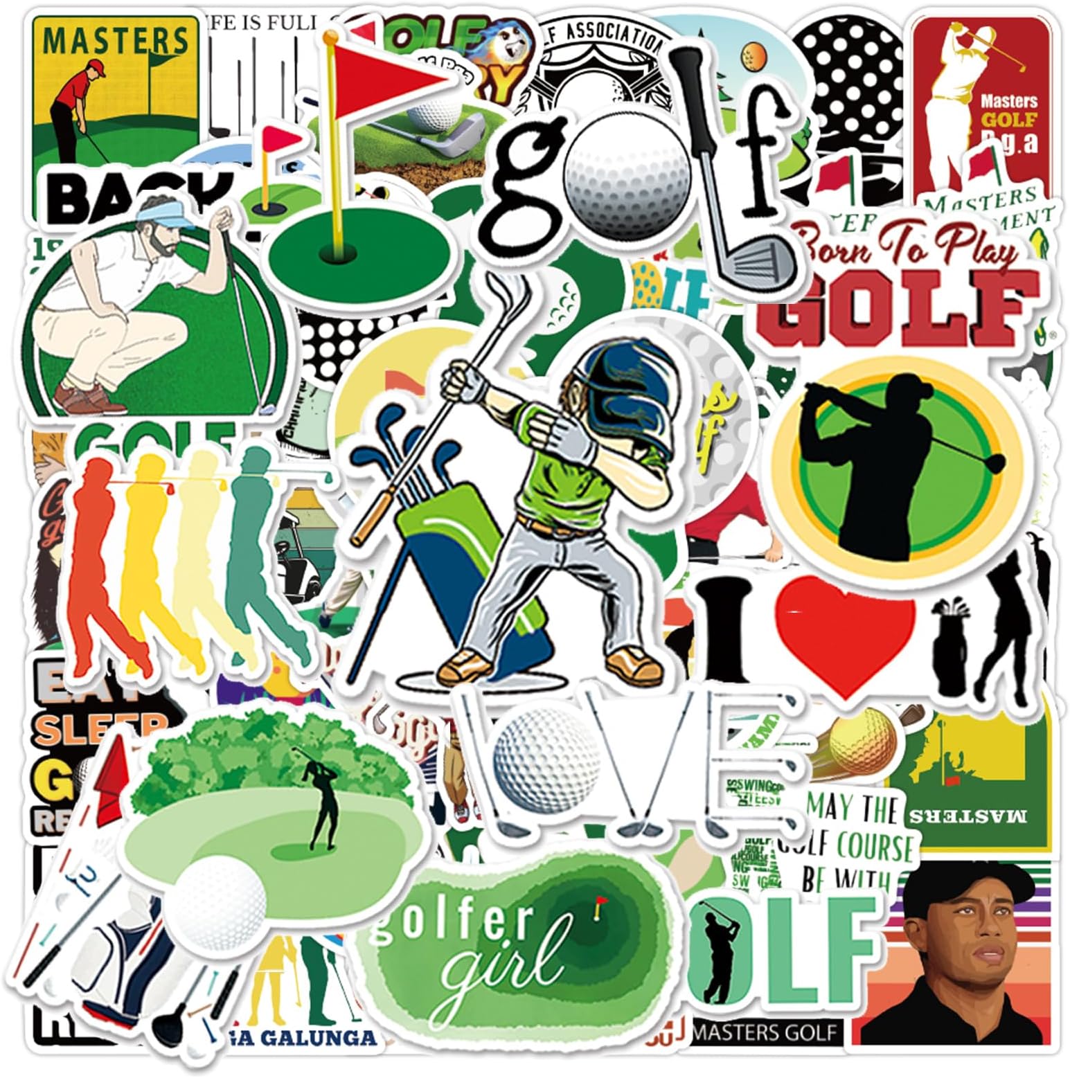 Amazon.com: Bluegrass Decals K1080 Lady Golfer Ladies Golf Heartbeat ...