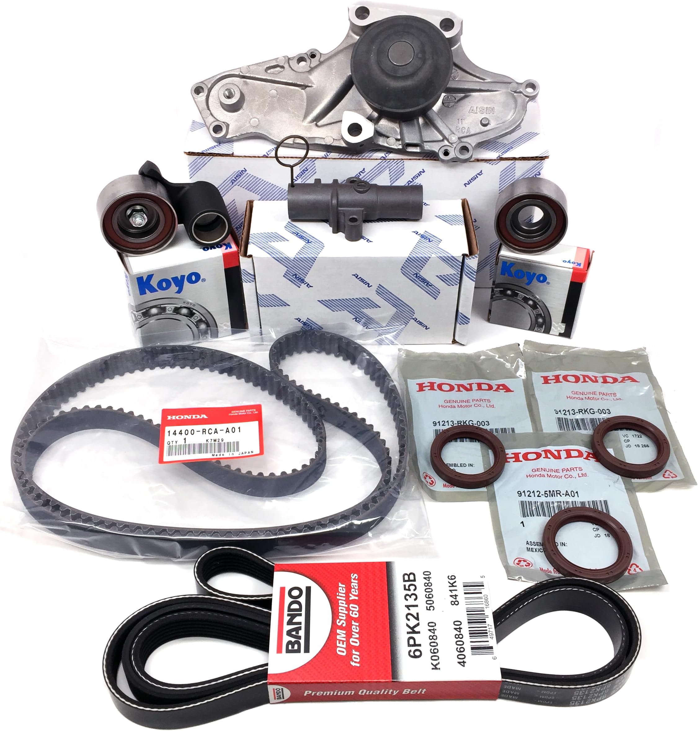 Amazon.com: TIMING BELT KIT with Water Pump, Tensioner, Idler Pulley ...
