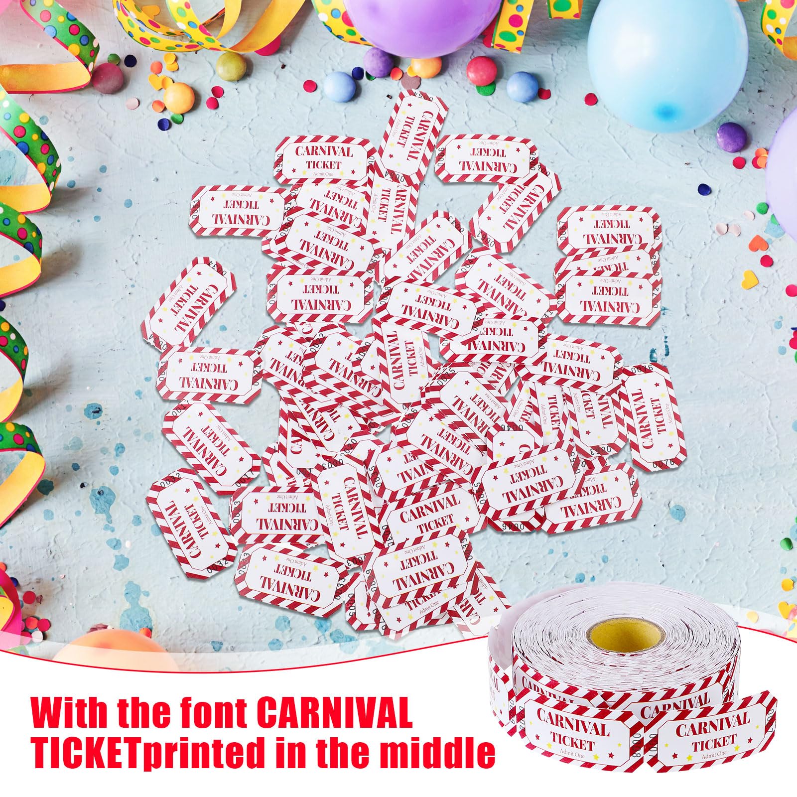 Snapklik.com : TaoBary 2 Rolls 1000 Pcs Free Drink Beverage Ticket Roll ...