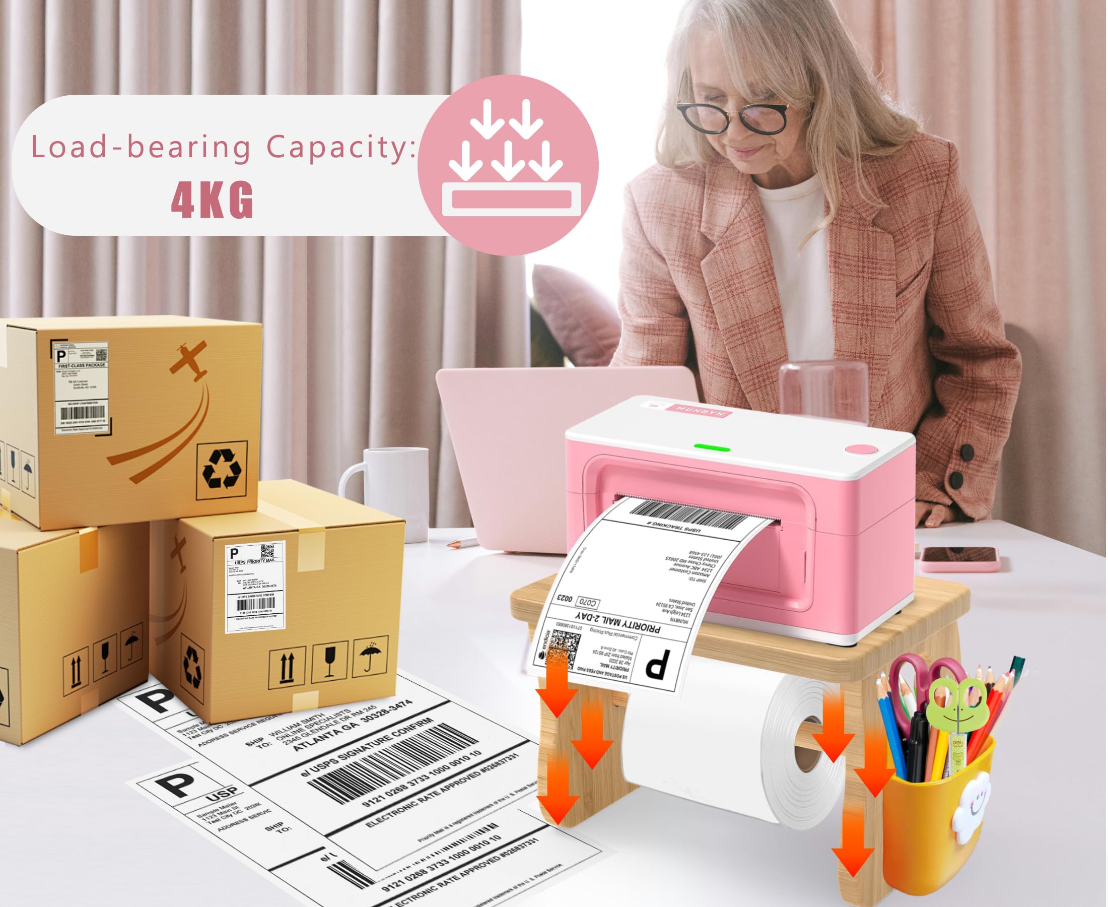 Snapklik.com : Thermal Label Holder For Desktop Label Printer,Label ...