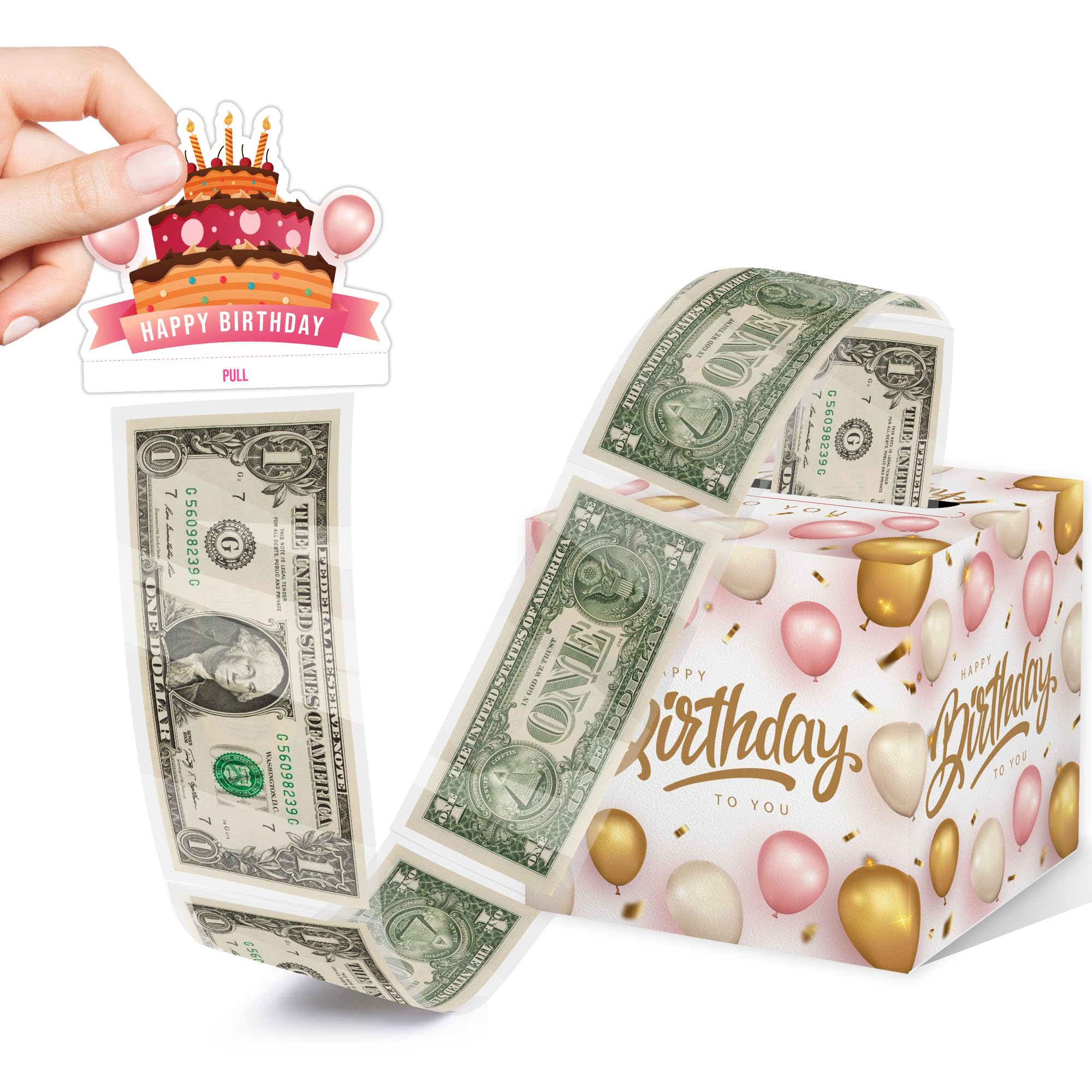 Amazon.com: Happy Birthday Money Box for Cash Gift Set - Included Happy ...
