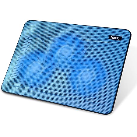 Amazon.com: Havit HV-F2056 15.6-17 Inch Laptop Cooler Cooling Pad - Slim Portable USB Powered (3 ...
