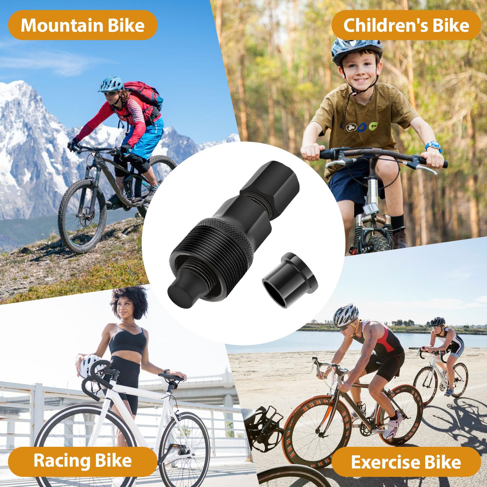 Snapklik.com : Bike Crank Remover Tool Bicycle Crank Puller Bike Crankset Crank Arm Puller ...