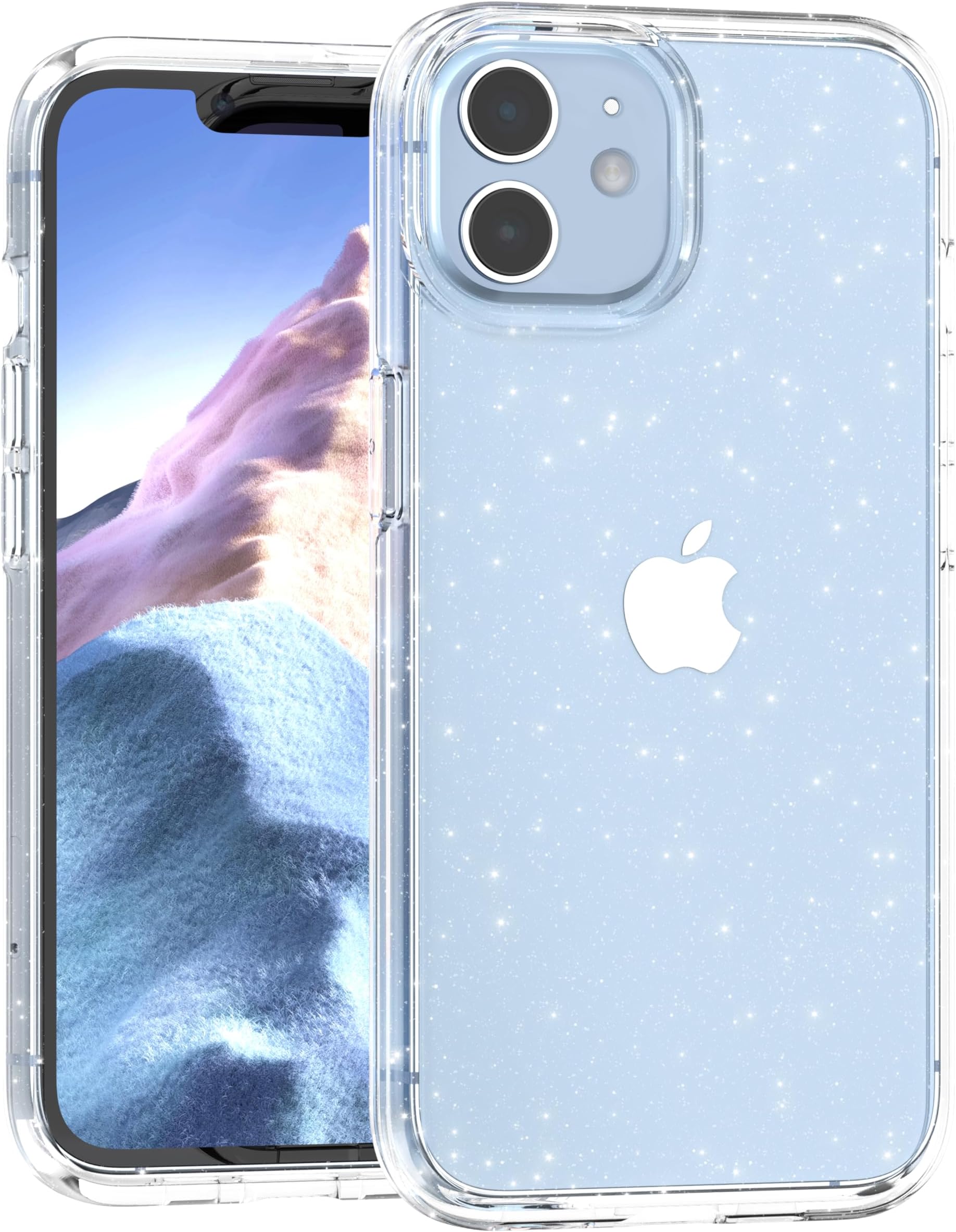 Amazon.com: ULAK Compatible with iPhone 12 Mini Case Clear Glitter ...