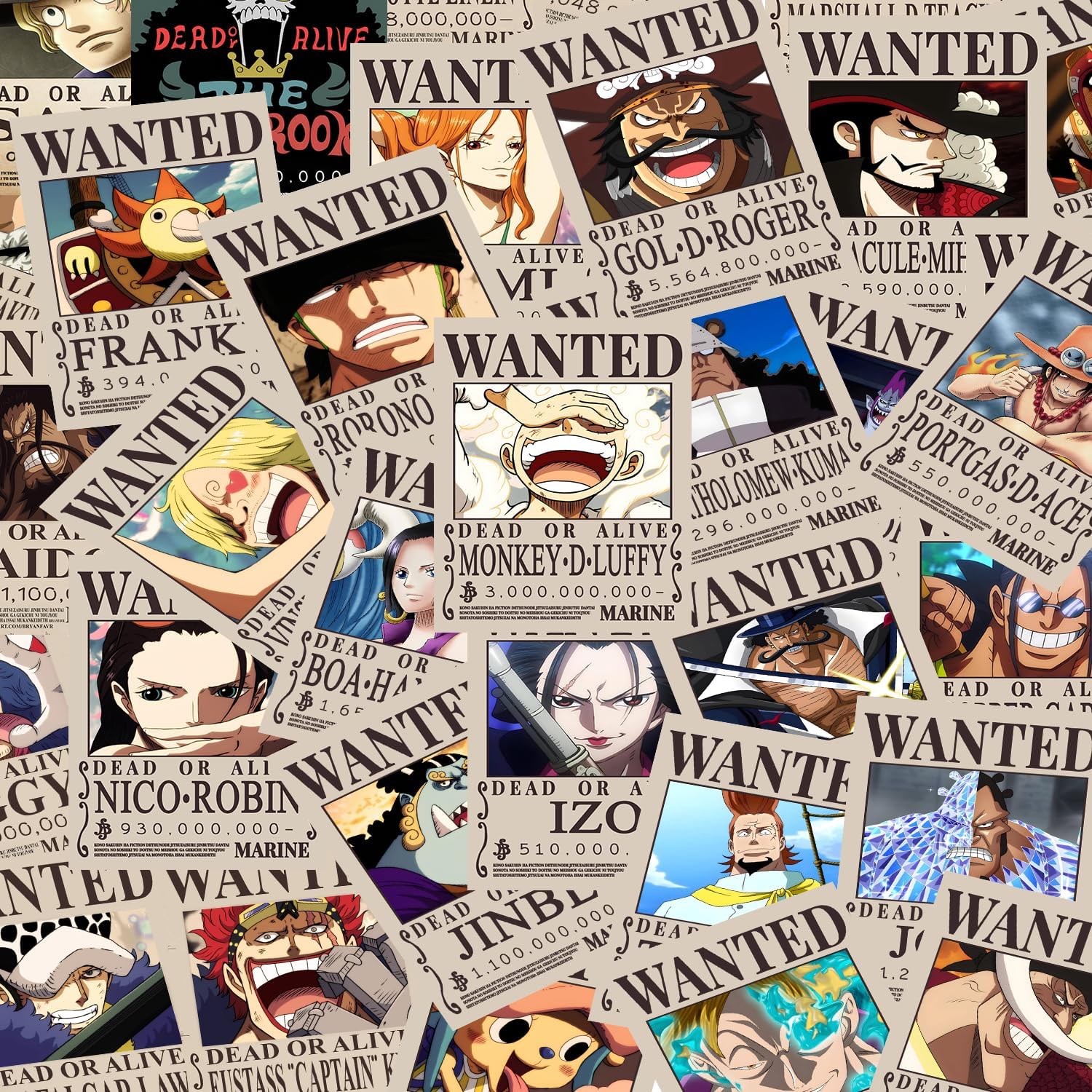 VEENSHI Set of 63 Mix Anime Wall Posters | Naruto | One Piece | Demon ...