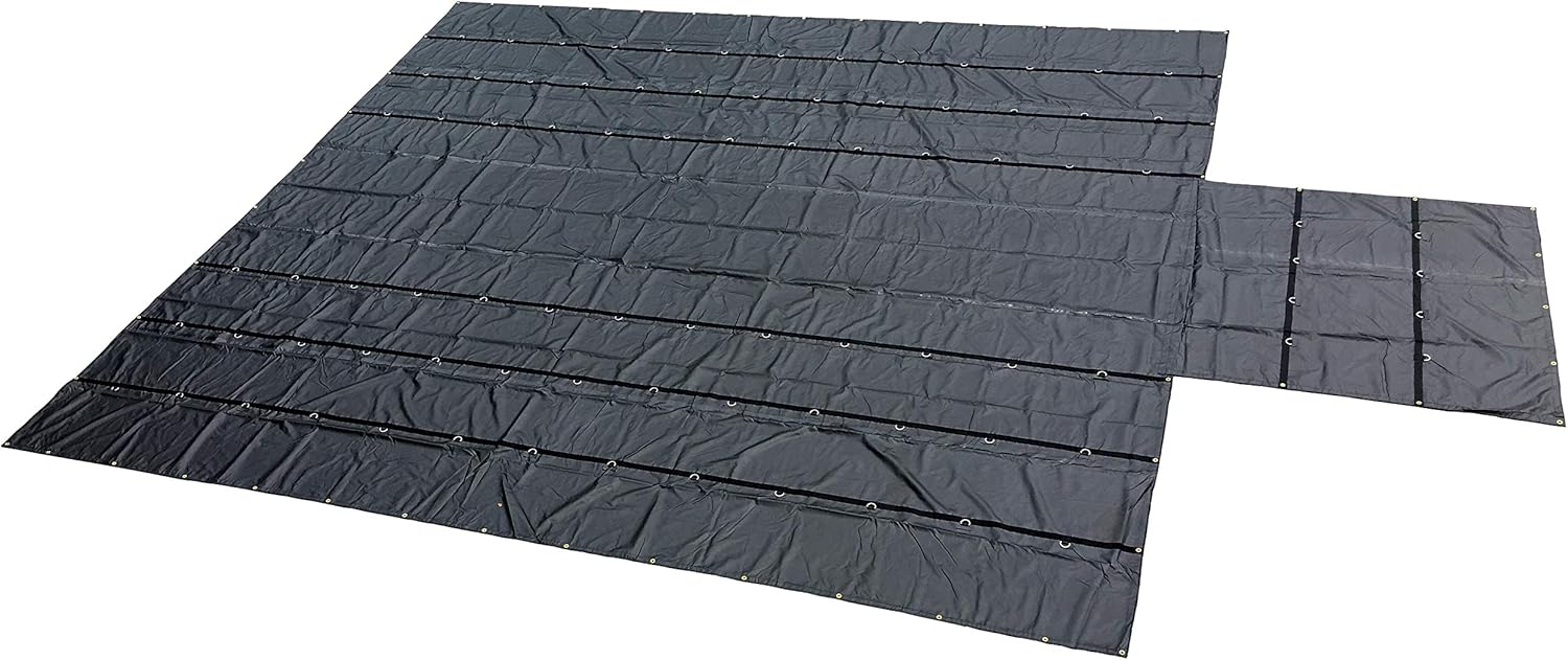 Carolina Tarps 8' Drop Heavy Duty 18oz Lumber Tarp for Flatbed Trailers ...