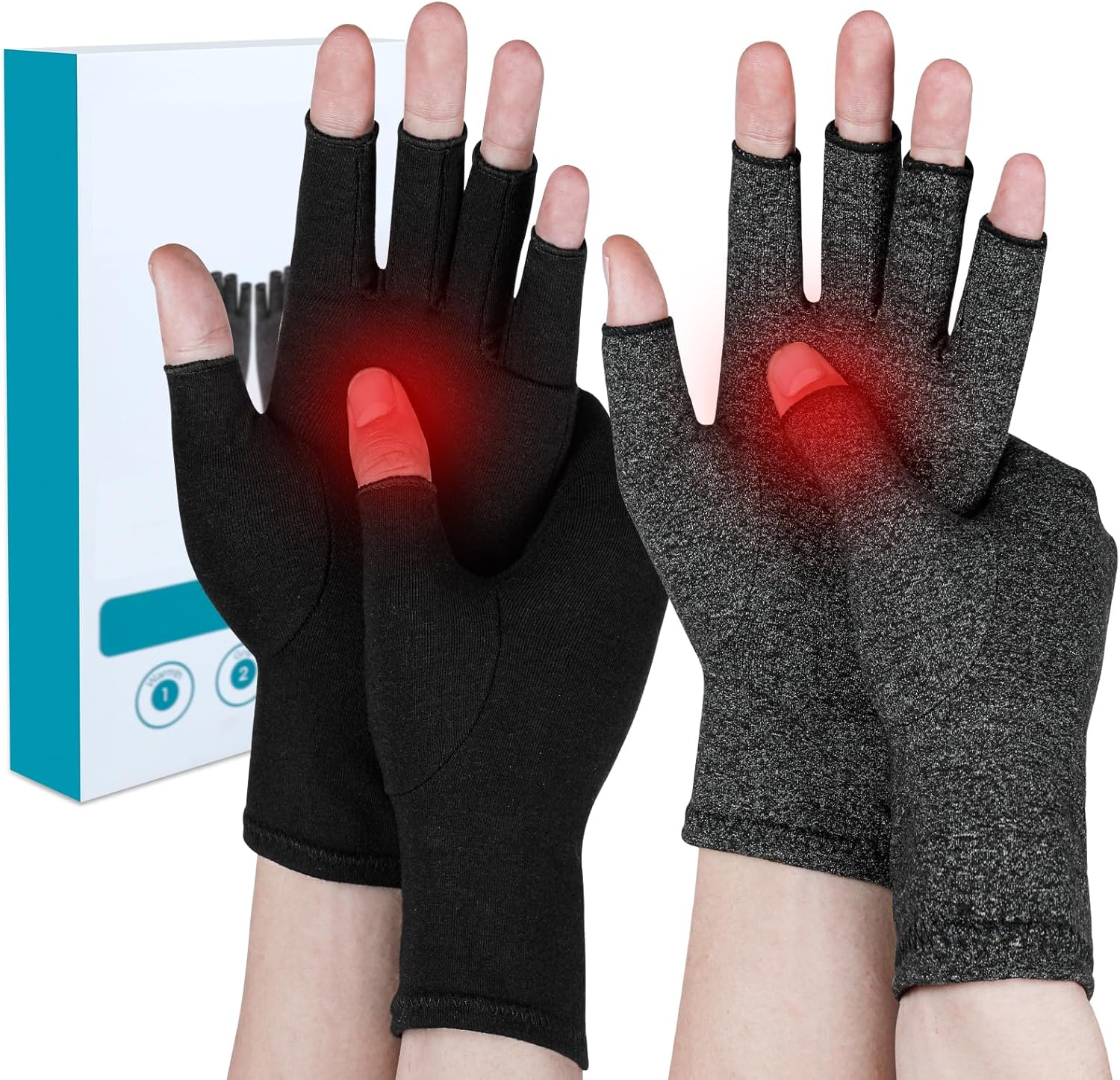 Amazon.com: ONESING 4 Pairs Compression Gloves Arthritis For Women Men ...