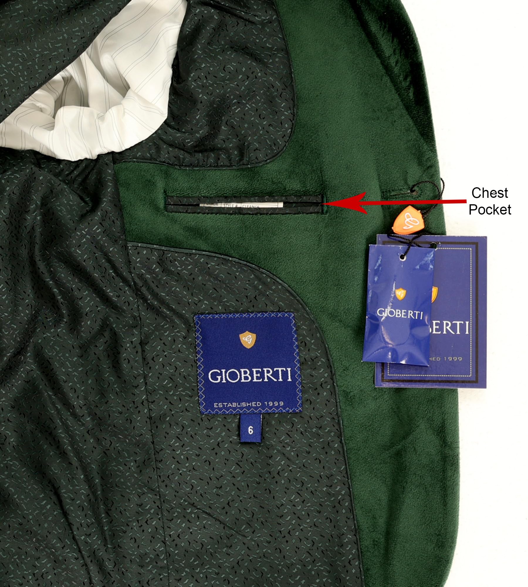 Snapklik.com : Gioberti Big Boys Formal Velvet Blazer
