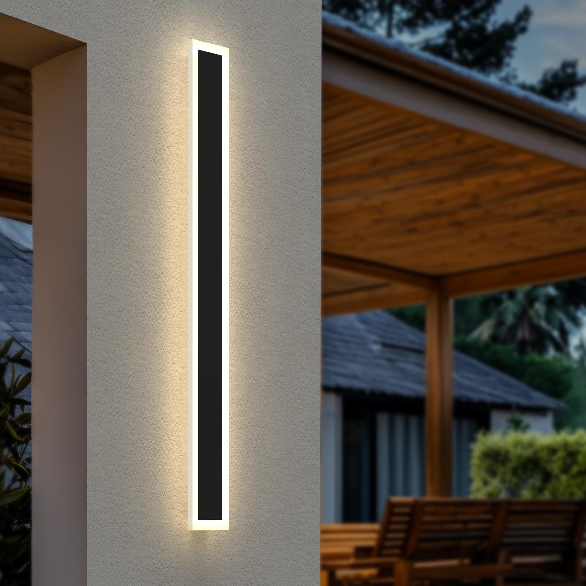 Snapklik.com : DORESshop 47.24 Inch Long LED Outdoor Wall Lights