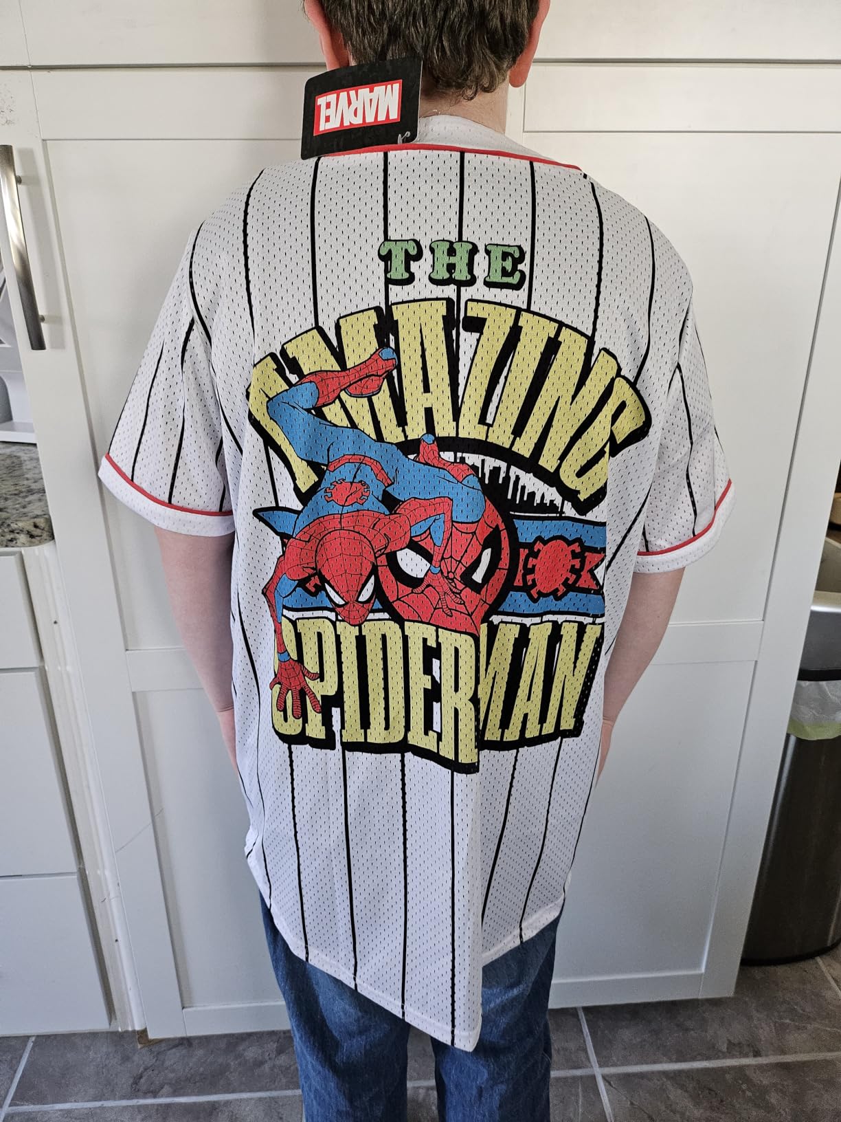 Amazon.com: Marvel Unisex Avengers Baseball Jersey - Novelty Fashion ...