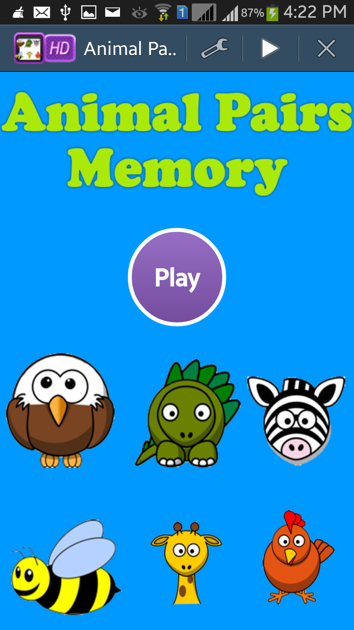 Aplicación Animal Pairs Memory Game en Amazon Appstore