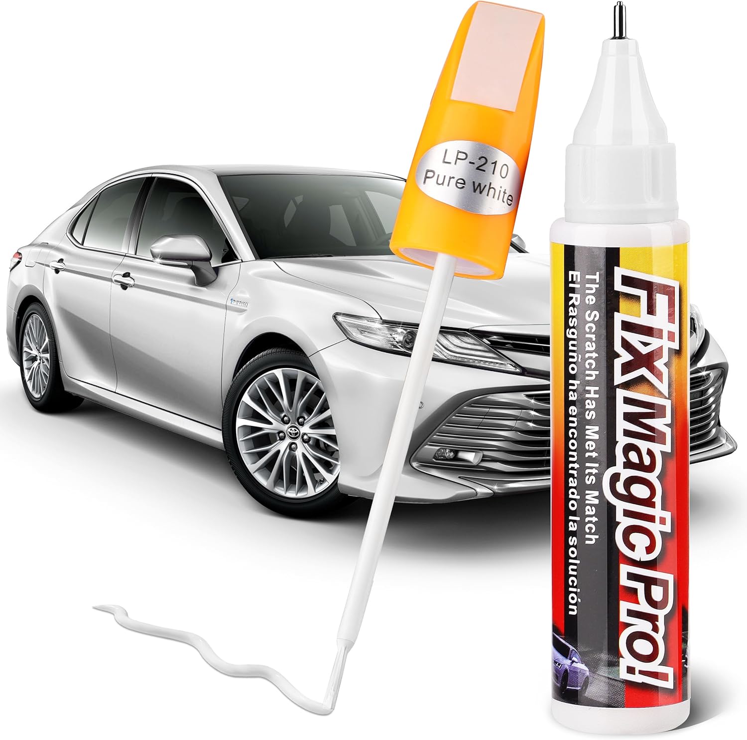 Amazon.com: Touch Up Paint for Cars (White), Two-in-One Car Paint ...