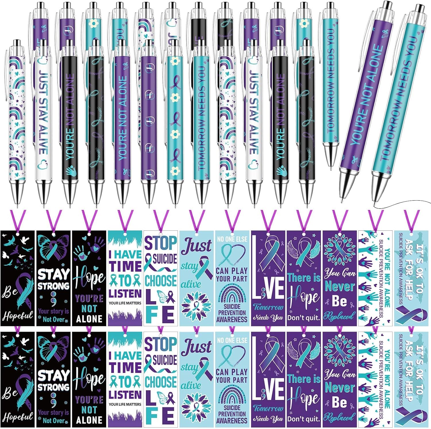 Amazon.com : 48 Pcs Suicide Prevention Awareness Pens Bulk Suicide ...