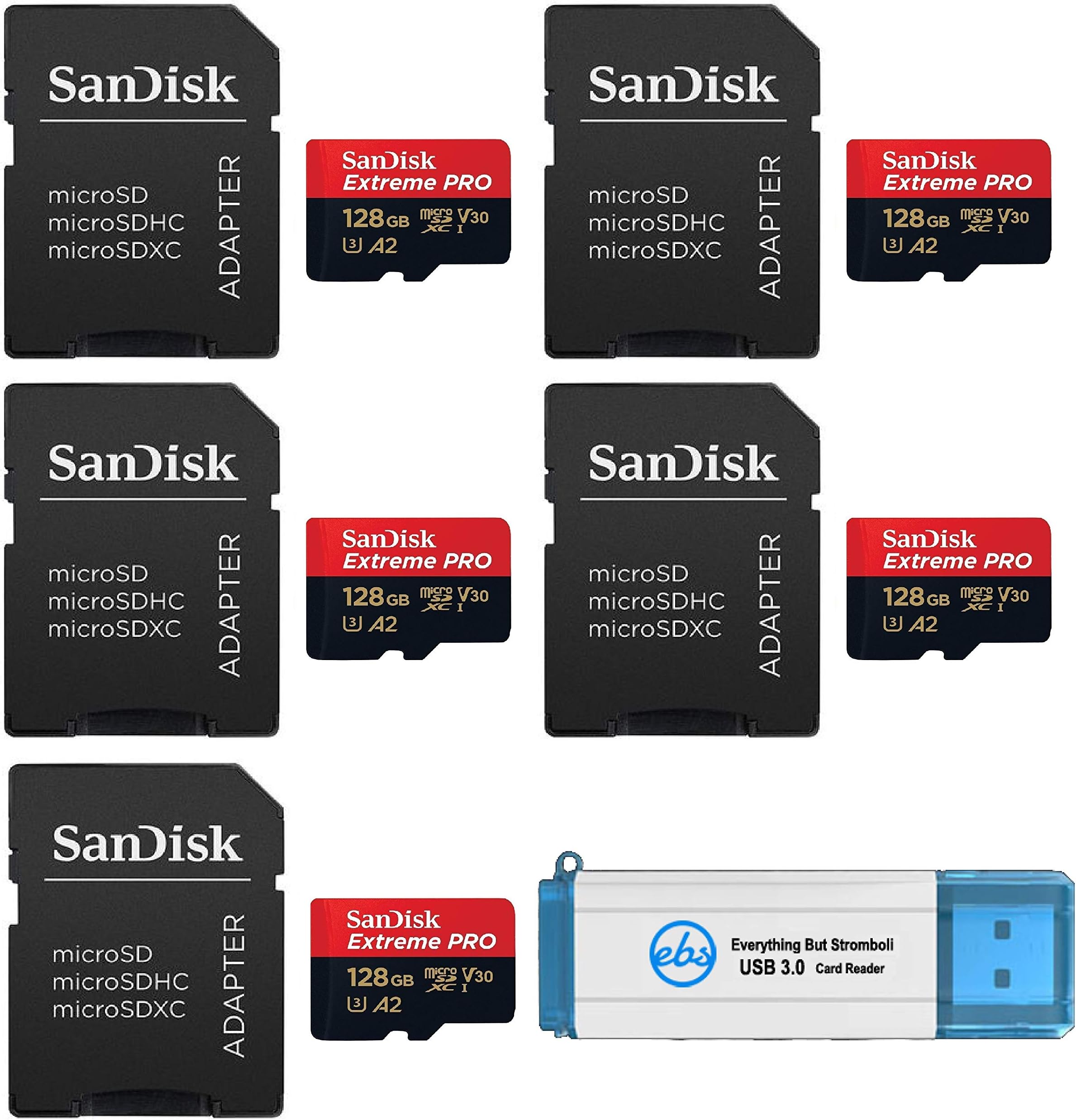 Amazon.com: SanDisk Extreme V30 A2 (2 Pack) 256GB MicroSD Card for DJI ...