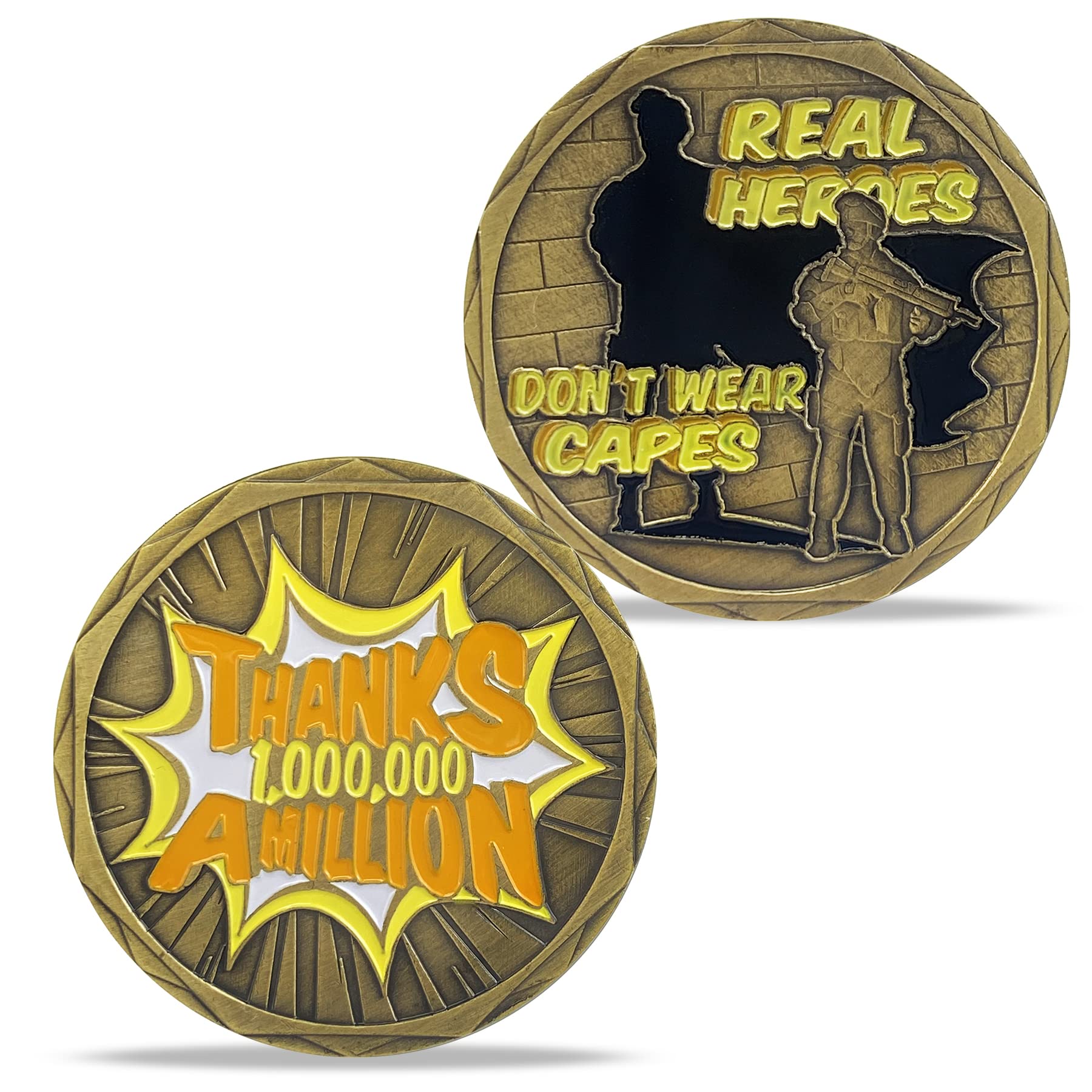Amazon.com: Thanks A Million Challenge Coin for Soldiers Veterans ...
