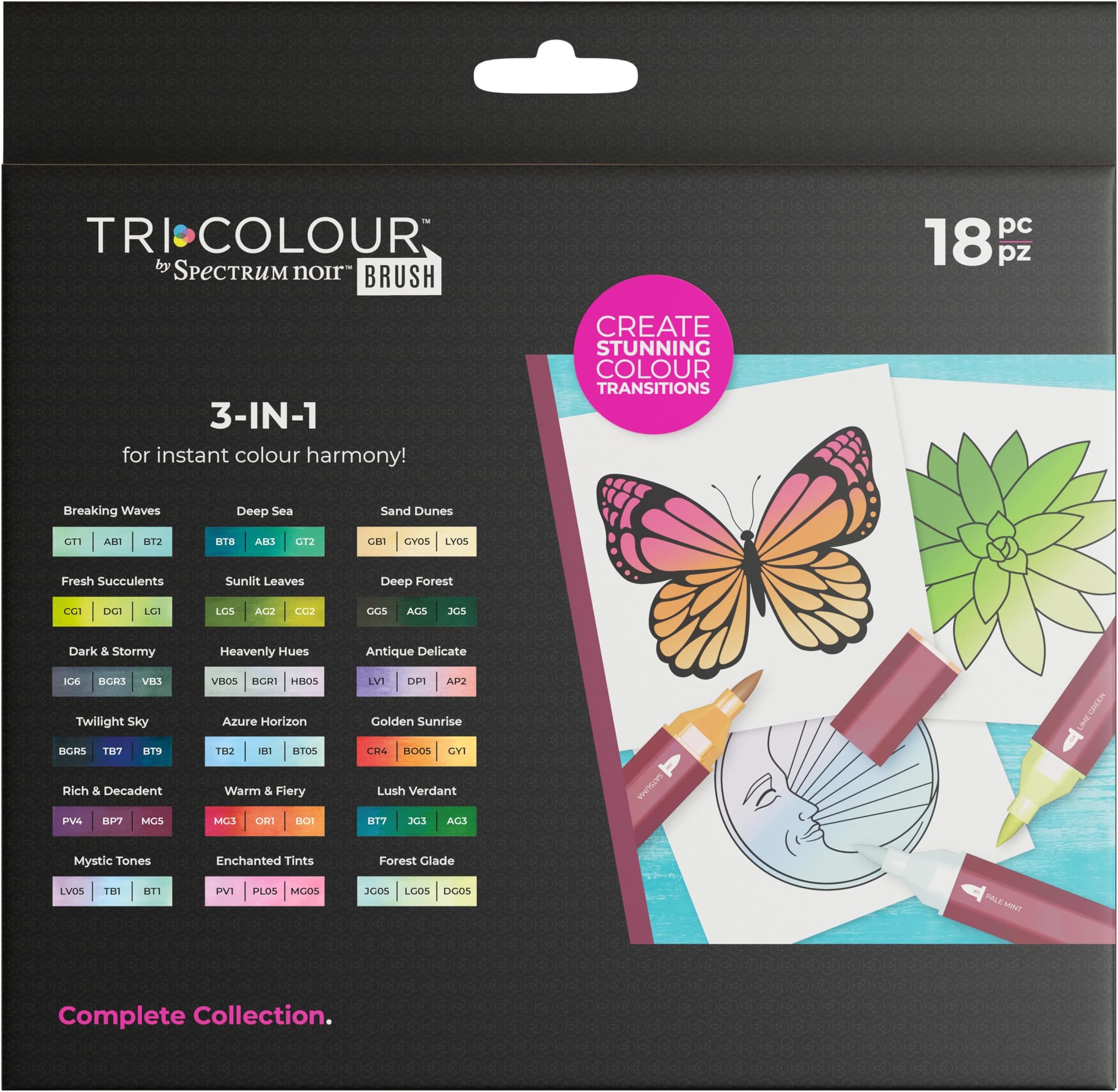 Amazon.com: Spectrum Noir TriBlend Alcohol Markers Coloring Pens ...