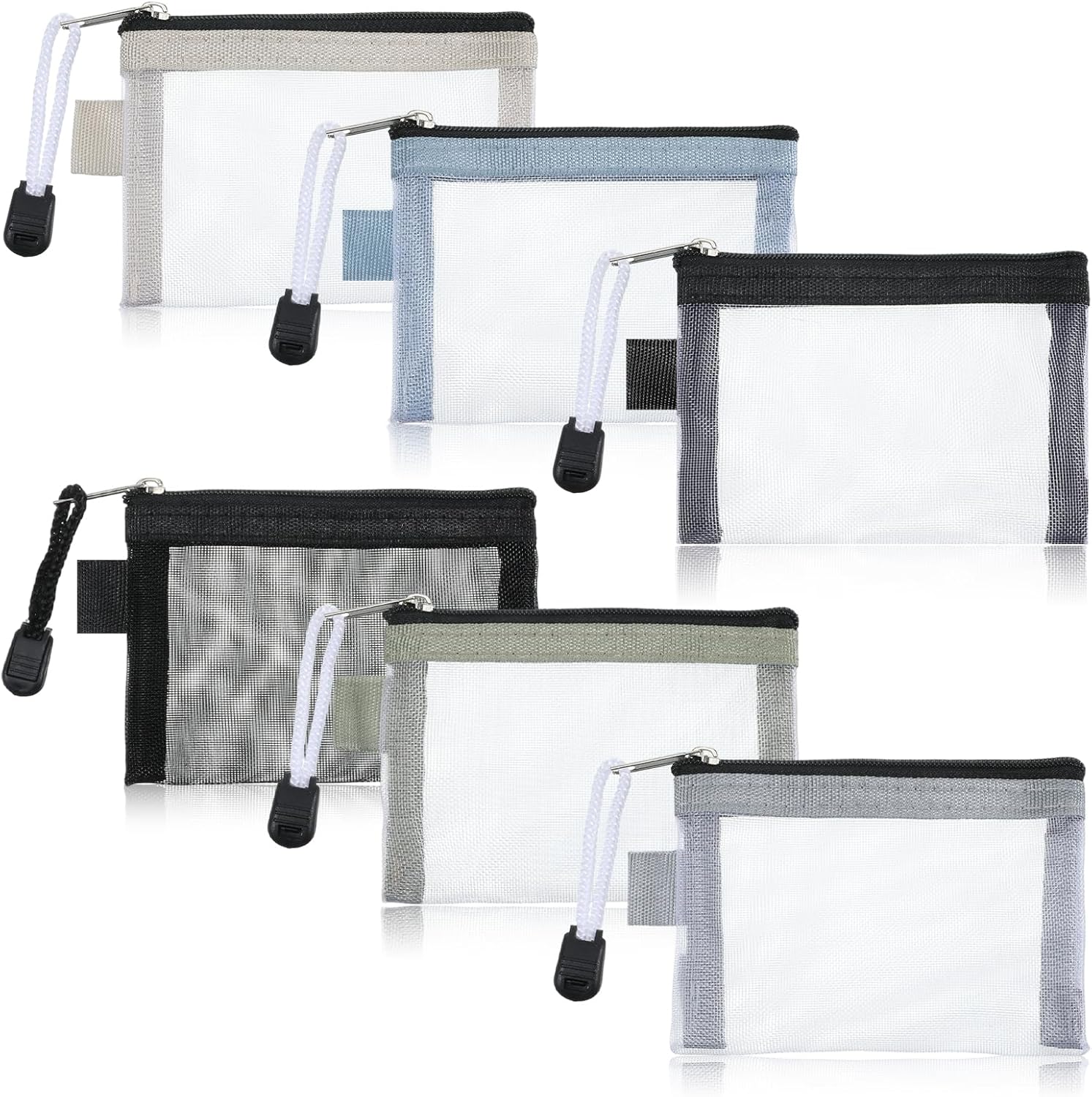 Amazon.com: LXUEJIE Mini Mesh Pouches 6 Pack, Small Mesh Bags with ...