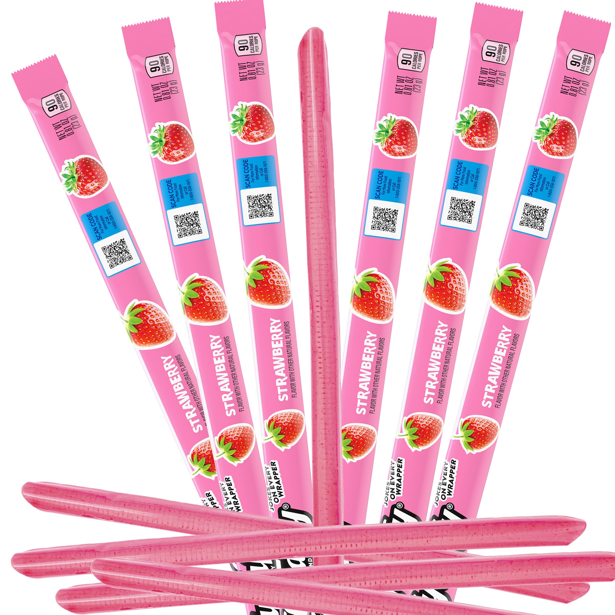 Amazon.com : Laffy Strawberry Taffy Rope Candy, 24 Pack, Taffy Candy ...