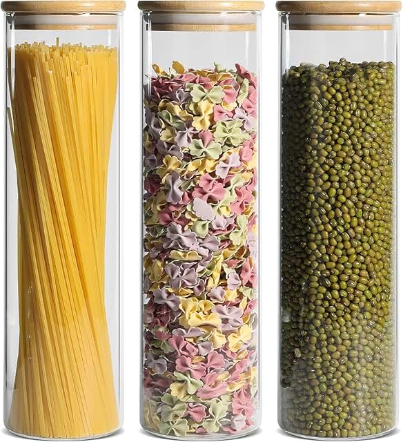 Amazon.com: glass pasta storage containers