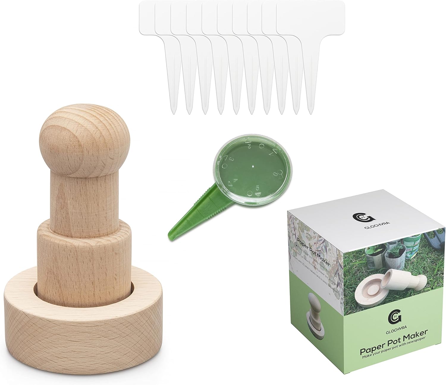 Amazon.com: GLOCHYRA Paper Pot Maker for Seedling Starter, Newspaper ...