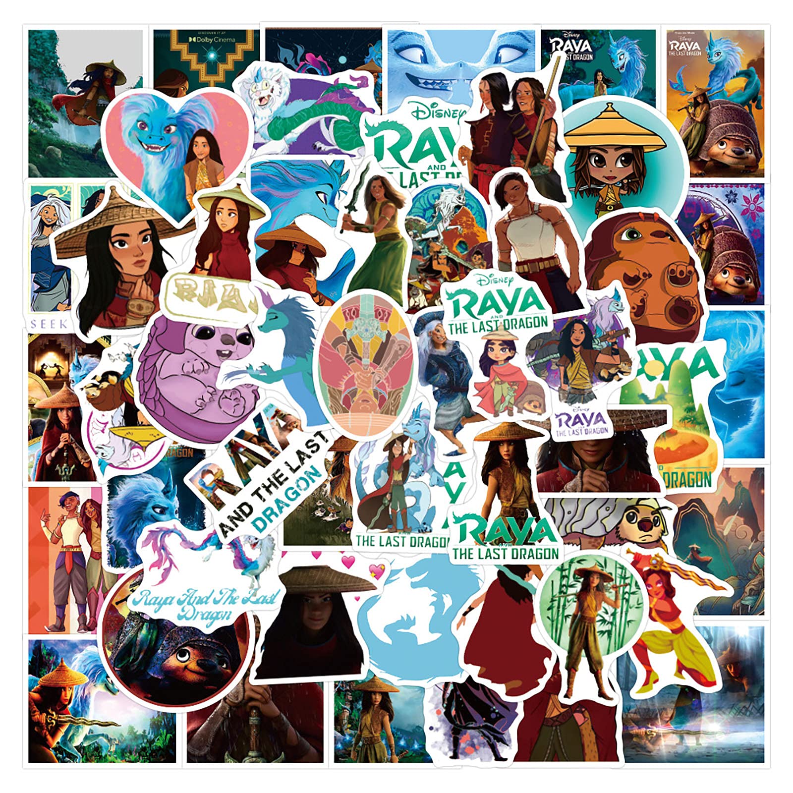 Buy Raya and The Last Dragon Stickers Aesthetic Vinyl Stickers for ...