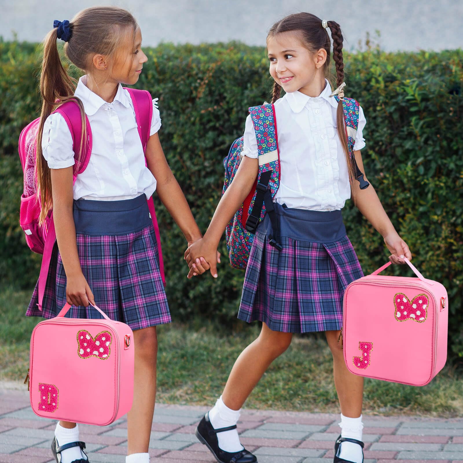 School Lunch Box Preppy Corduroy Lunch Box Set For Girls - 4 ...