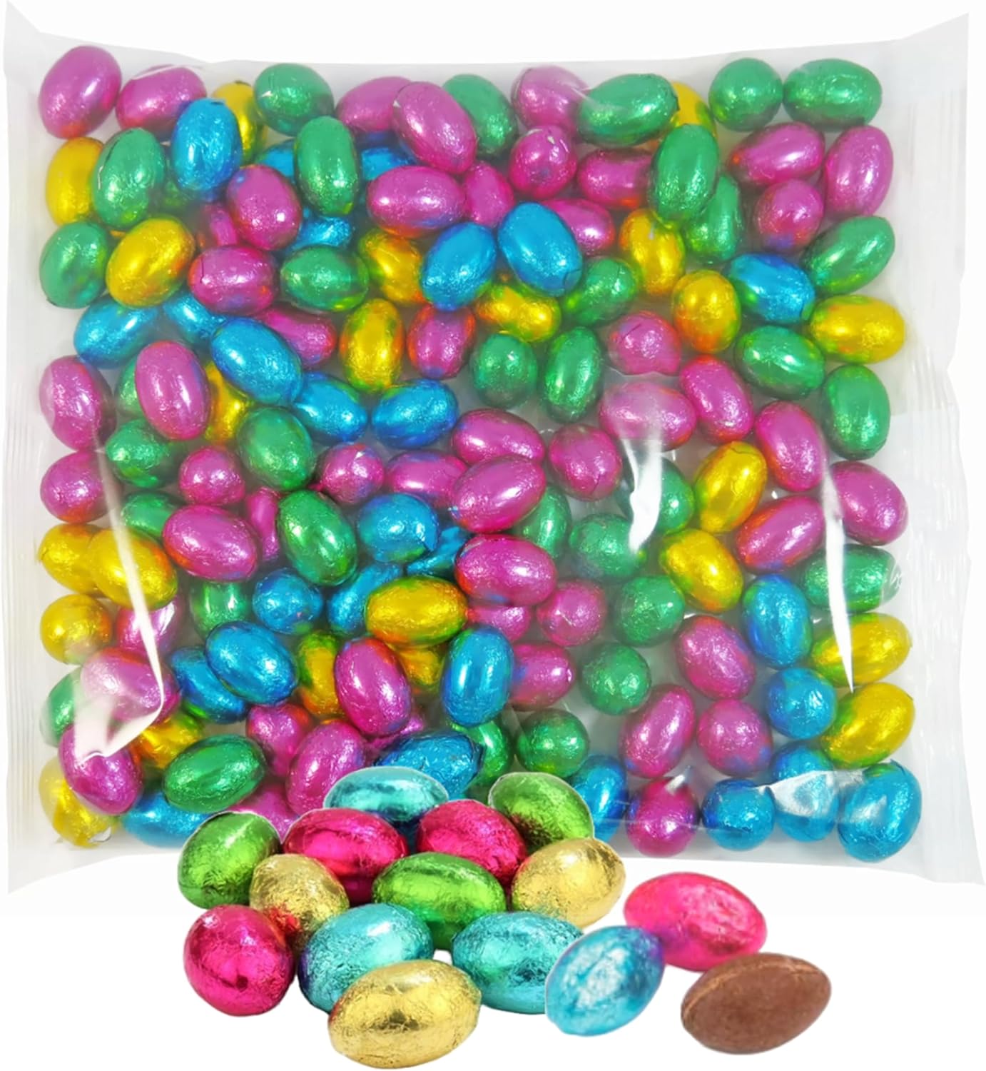 Easter Mini Eggs Chocolate Bulk - Solid Milk Chocolate 1kg Colourful ...