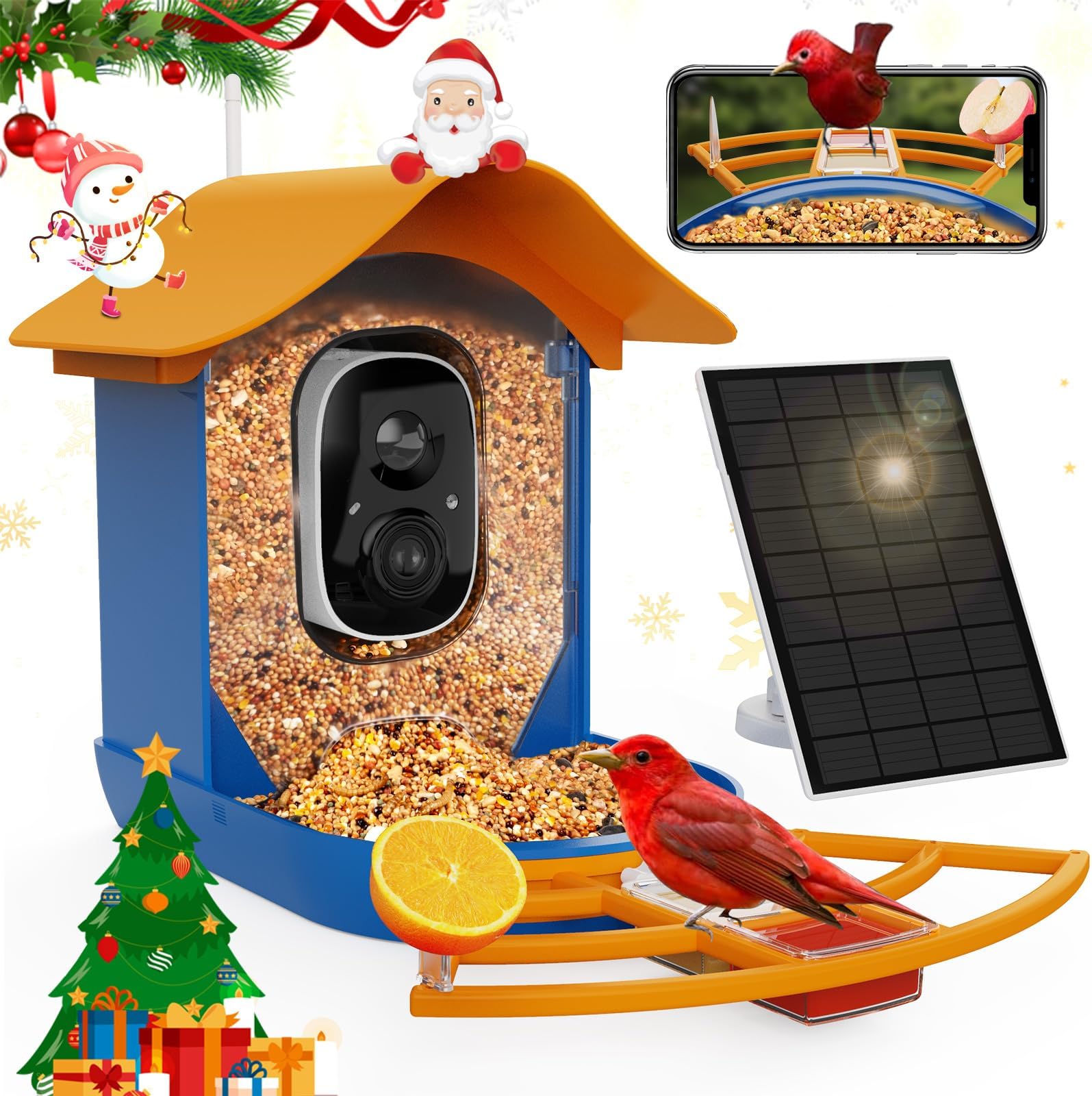 Amazon.com : Bird Feeder with Camera, Smart AI Bird Breed Recognition ...
