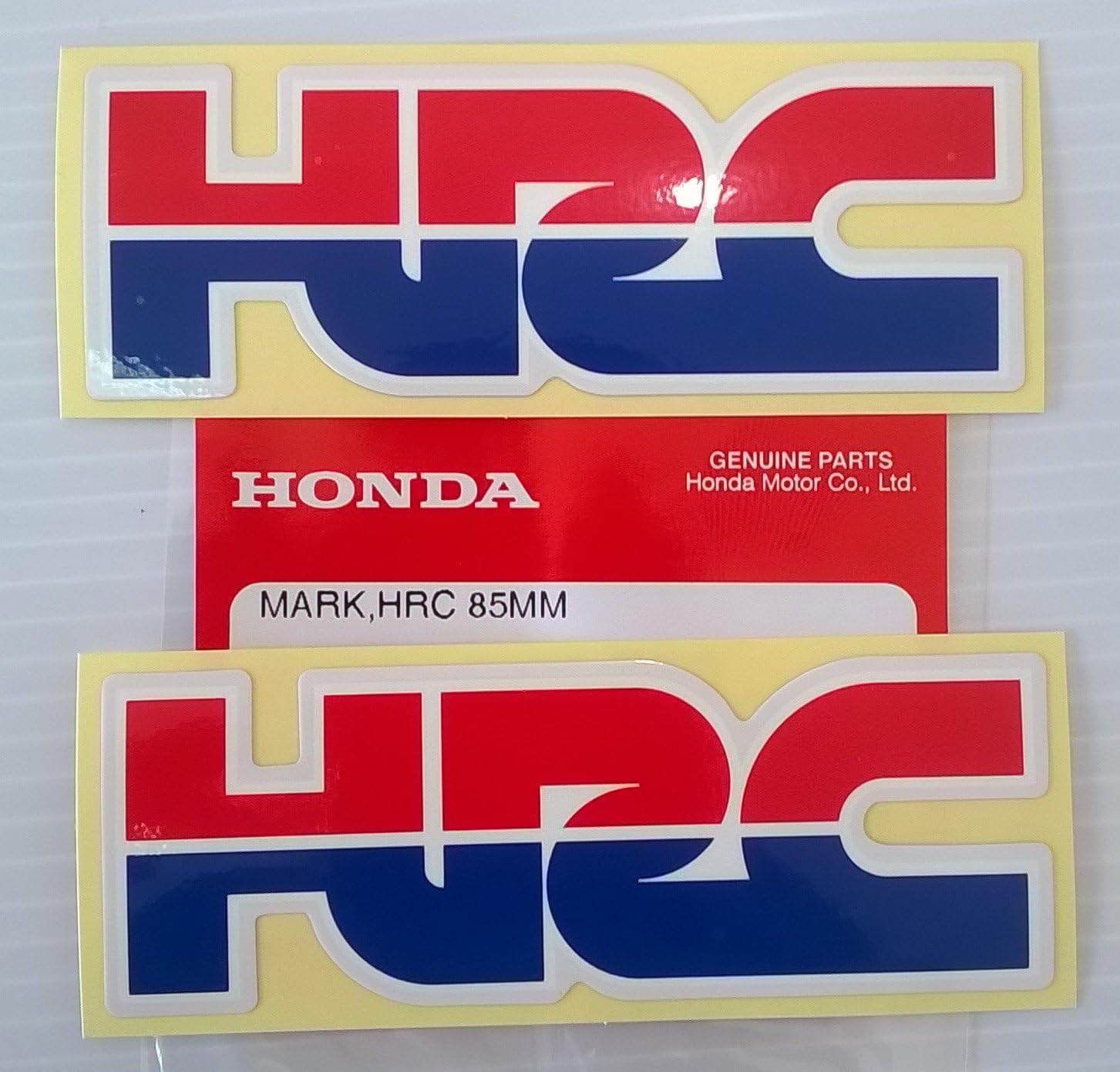 2 x HONDA - HRC (Honda Racing Corporation) Decal Sticker Badge - L 85mm ...