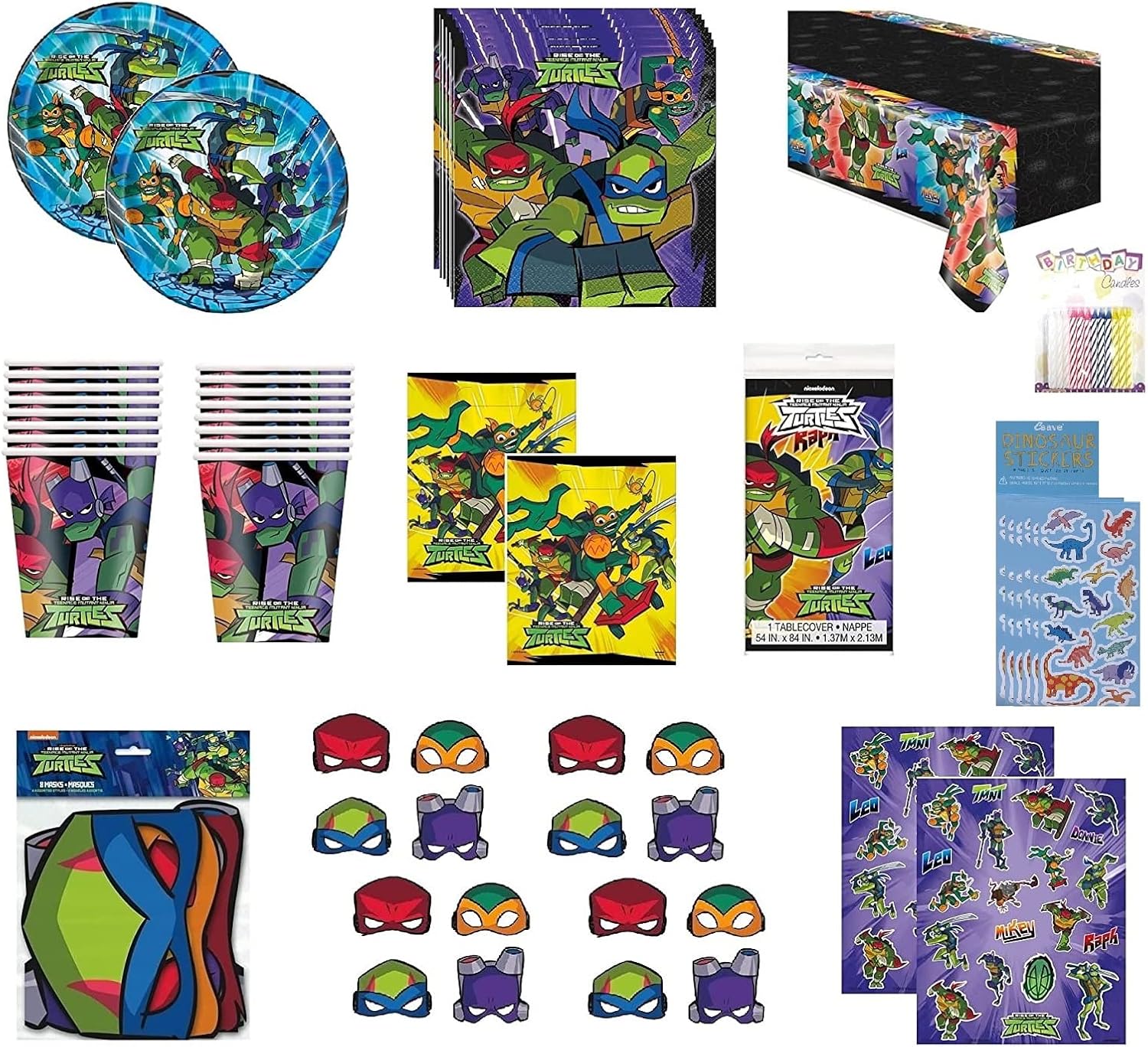 Amazon.com: TMNT Mutant Ninja Turtles Birthday Party Supplies ...