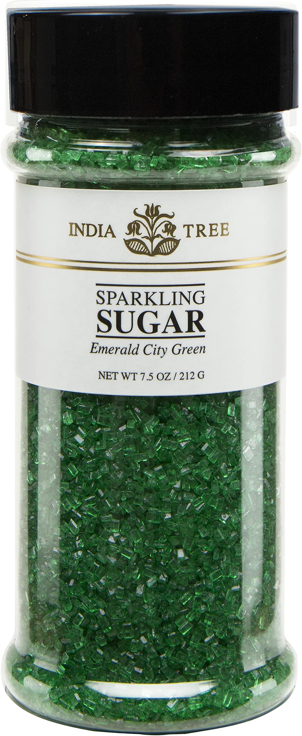 Amazon.com: India Tree, Green Sparkling Sugar, Large Jar | Shimmery ...