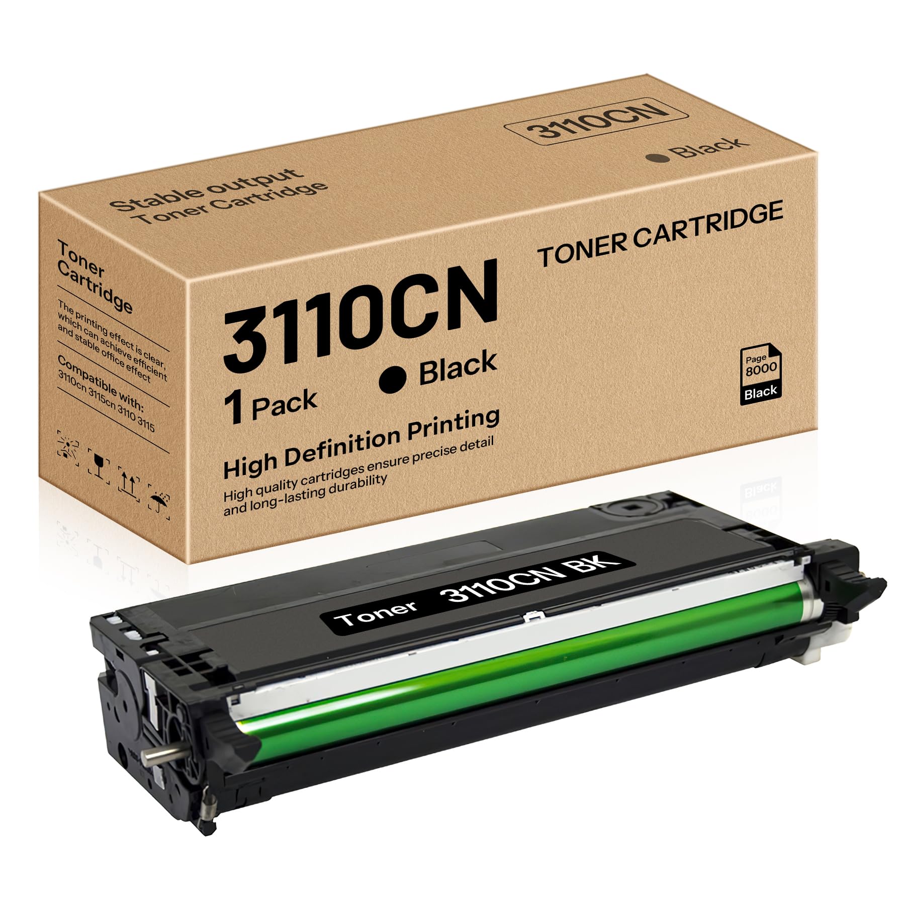 Amazon.com: 3110cn 3115cn Toner Cartridge Compatible Replacement for ...