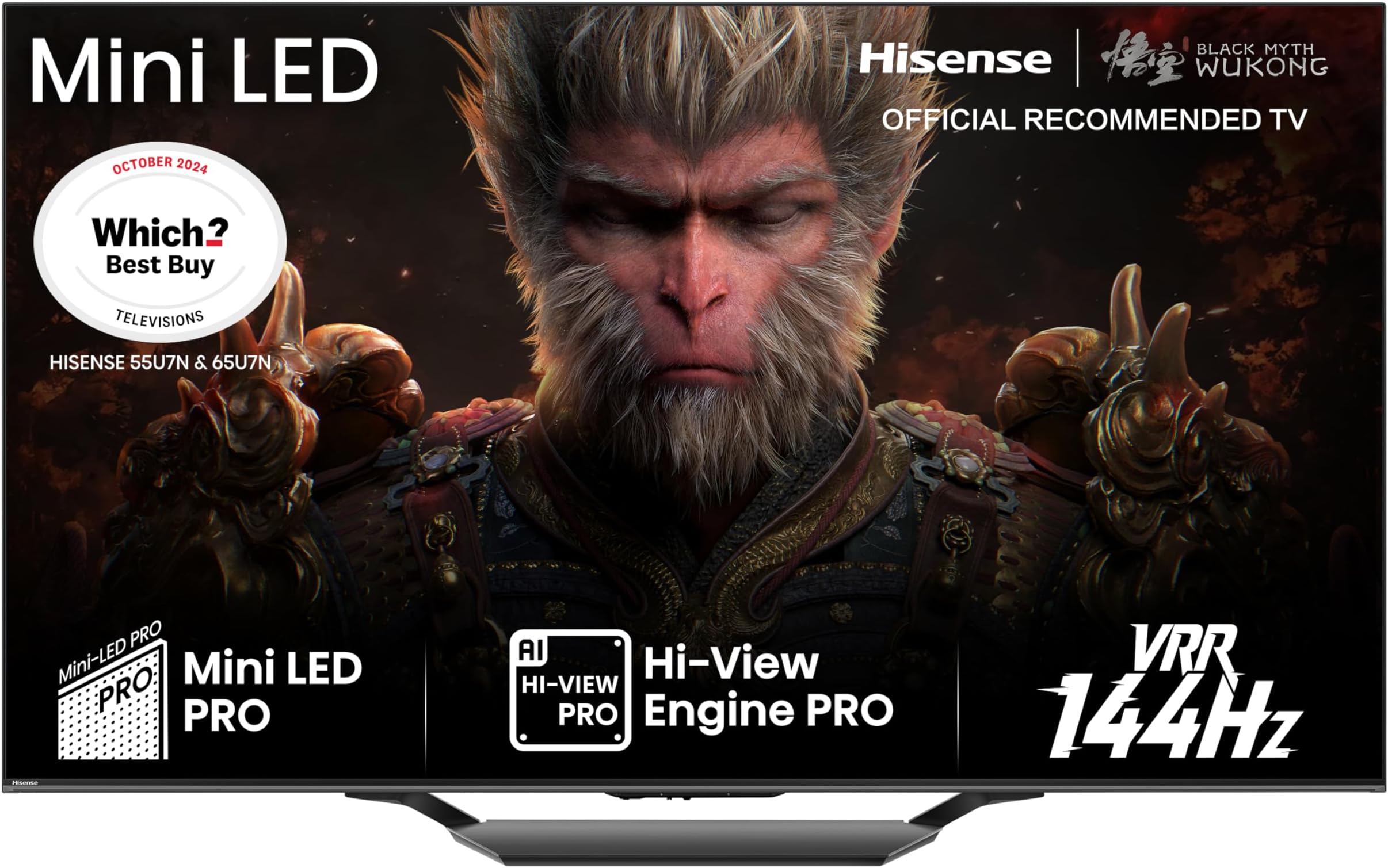 Hisense 55 Inch 120Hz OLED Smart TV 55A85NTUK - Dolby Vision IQ, HDR10 ...