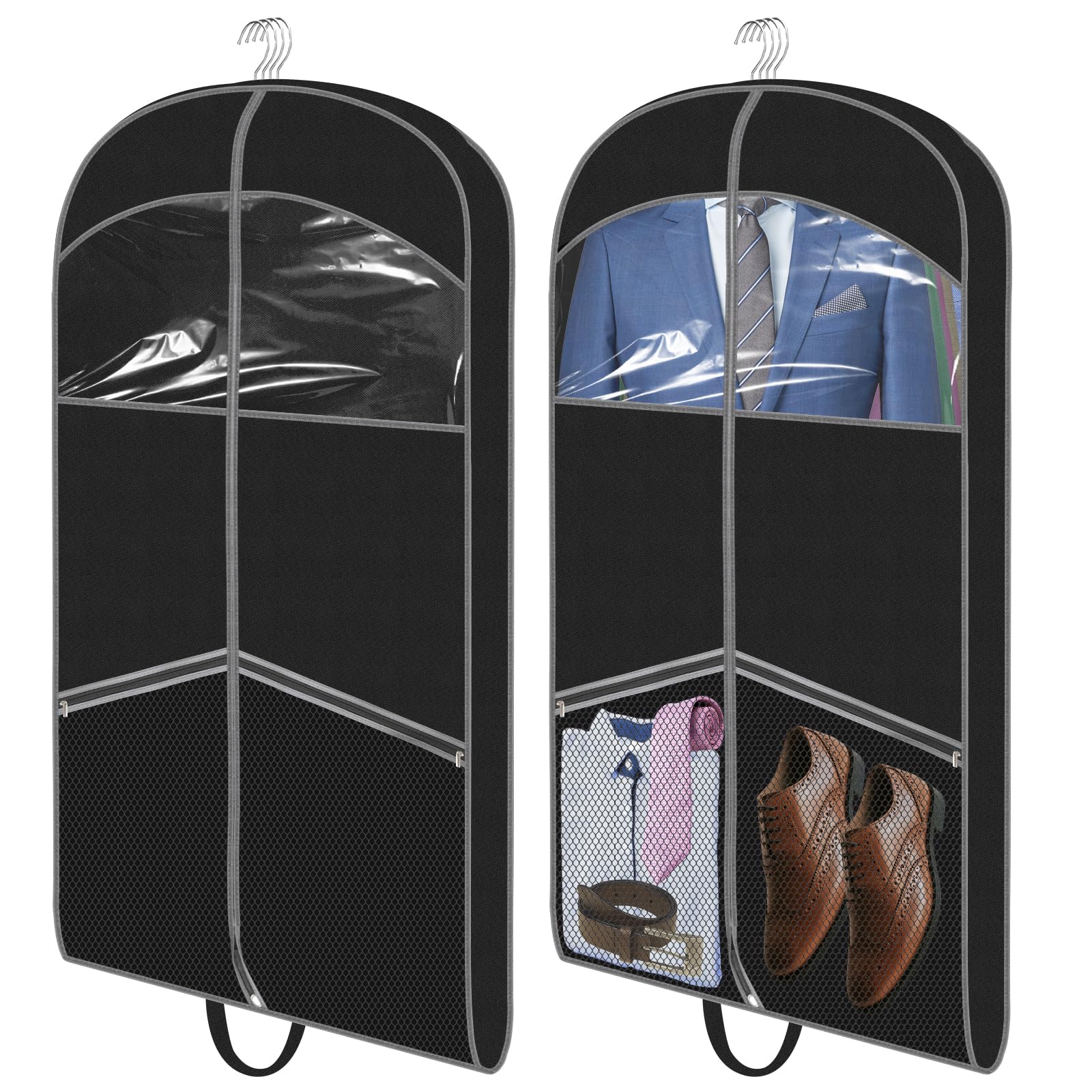 Amazon.com: Carbrea Garment Bags for Travel - 43 Inches Hanging Garment ...