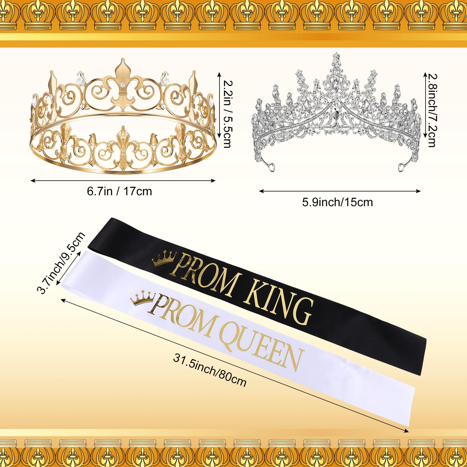 Prom King And Queen Sash