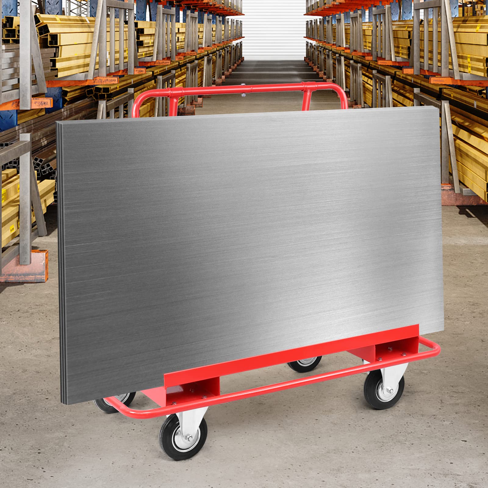 Snapklik.com : Goplus Drywall Sheet Cart, Heavy Duty Panel Dolly Cart