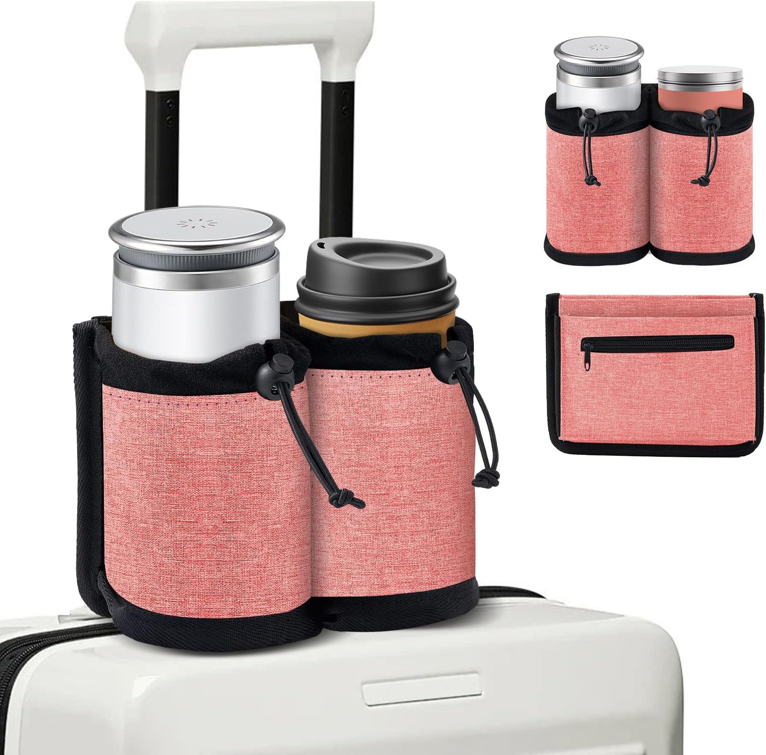 Amazon.com: Luggage Cup Holder - Travel Drink Caddy Attachment for ...