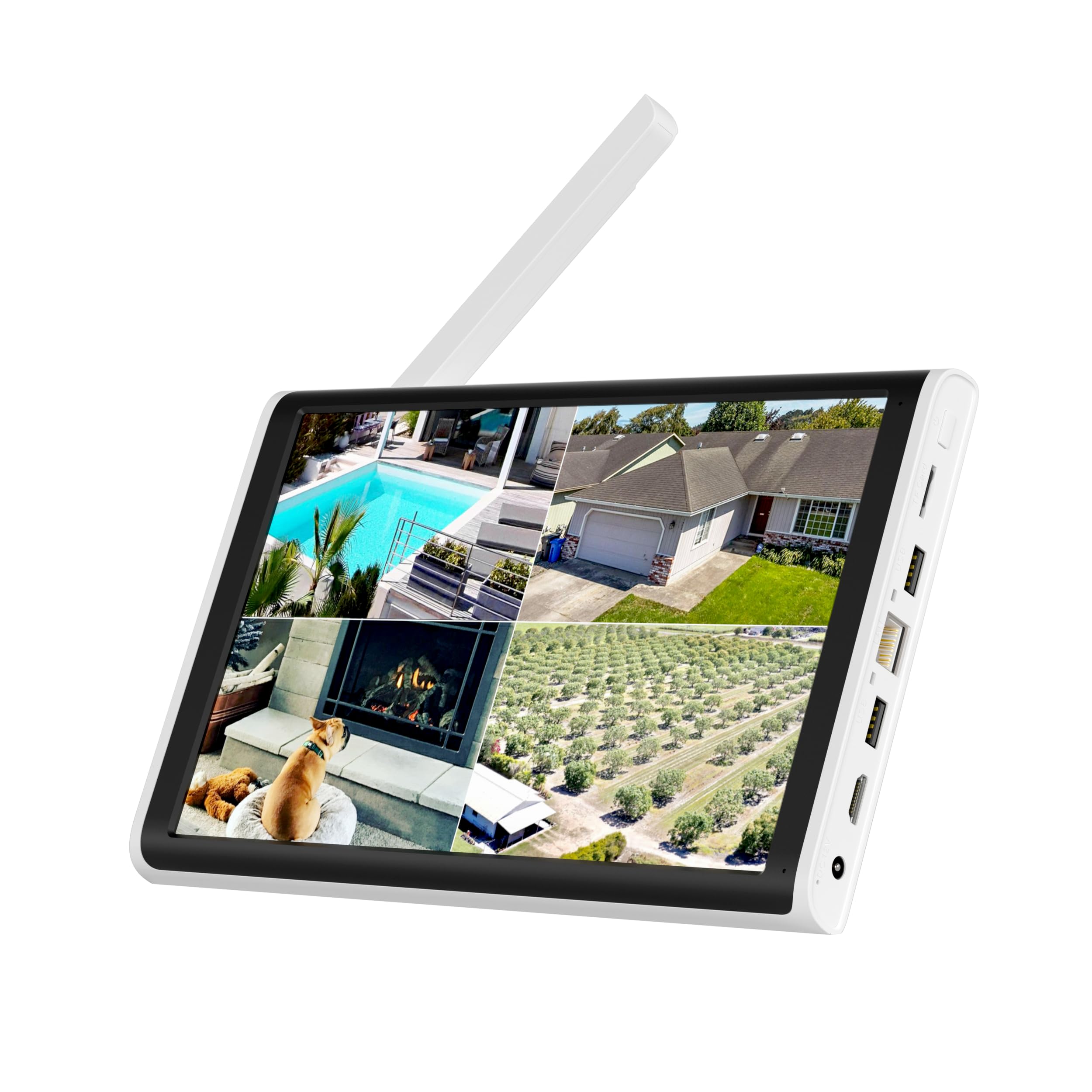 Amazon.com : 10 in Monitor NVR Without Hard Drive, with Power Adapter ...